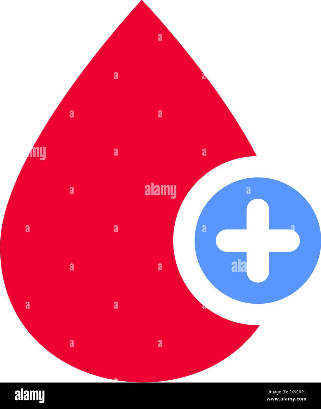 Vector symbol blood plus sign Cut Out Stock Images & Pictures - Alamy