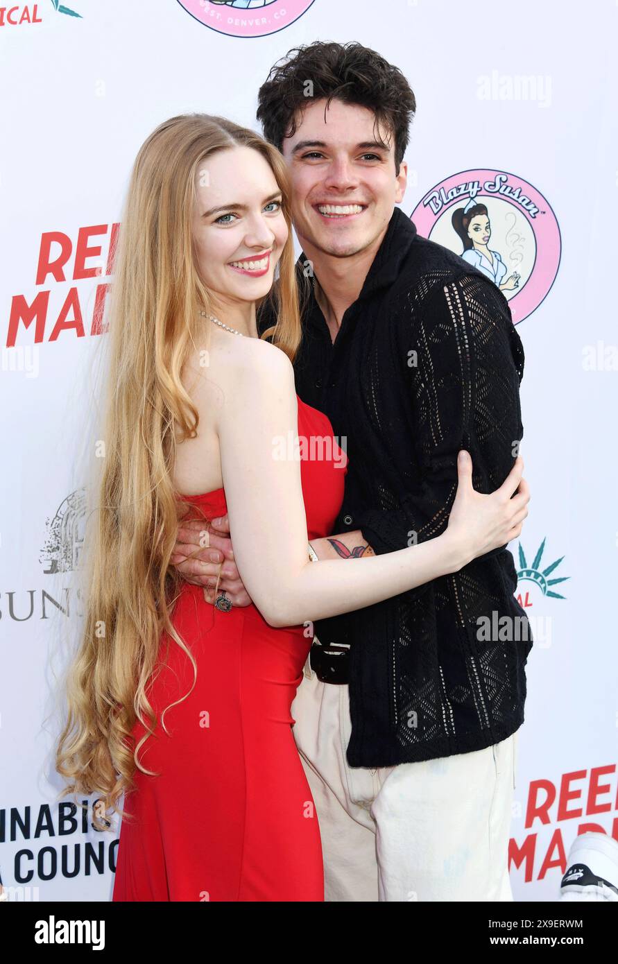 LOS ANGELES, CALIFORNIA - MAY 30: (L-R) Darcy Rose Byrnes and Anthony ...