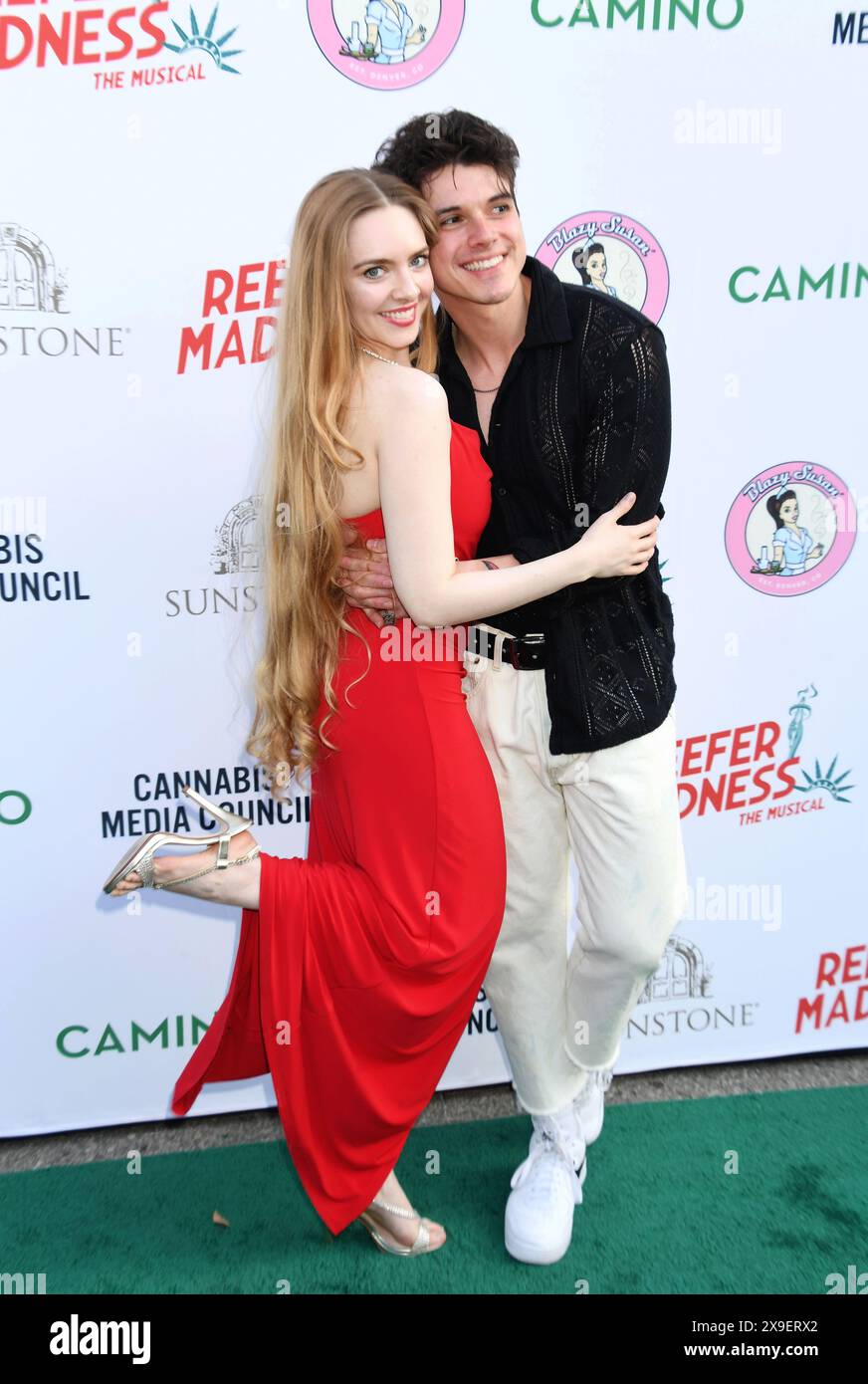 LOS ANGELES, CALIFORNIA - MAY 30: (L-R) Darcy Rose Byrnes and Anthony ...