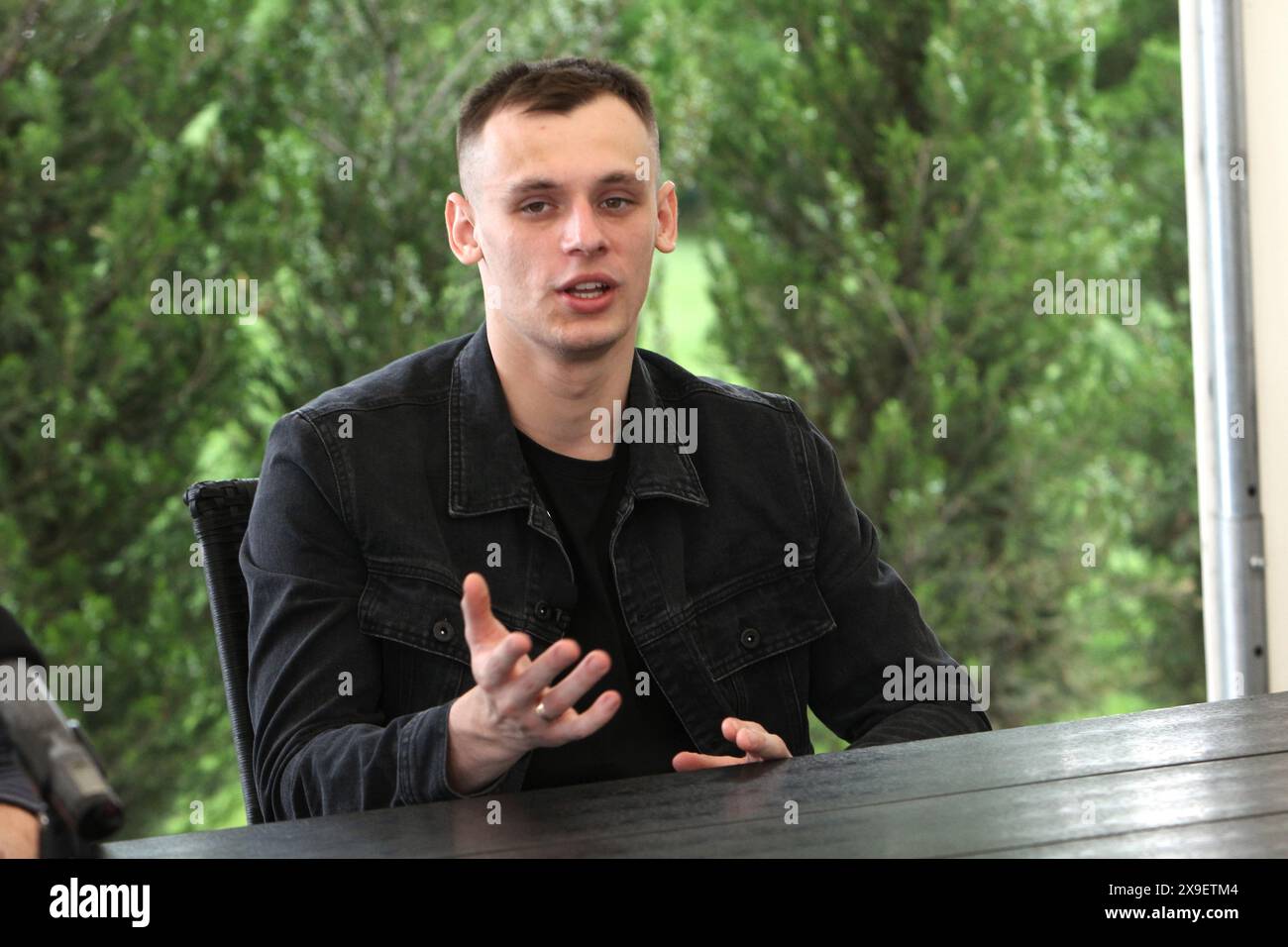 Non Exclusive: DNIPRO, UKRAINE - MAY 29, 2024 - Ukrainian swimmer Denys ...