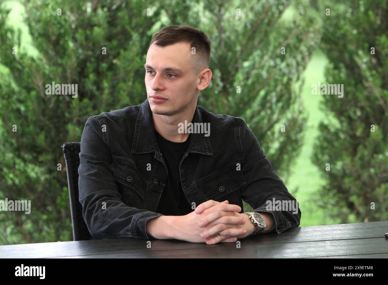 Non Exclusive: DNIPRO, UKRAINE - MAY 29, 2024 - Ukrainian swimmer Denys ...