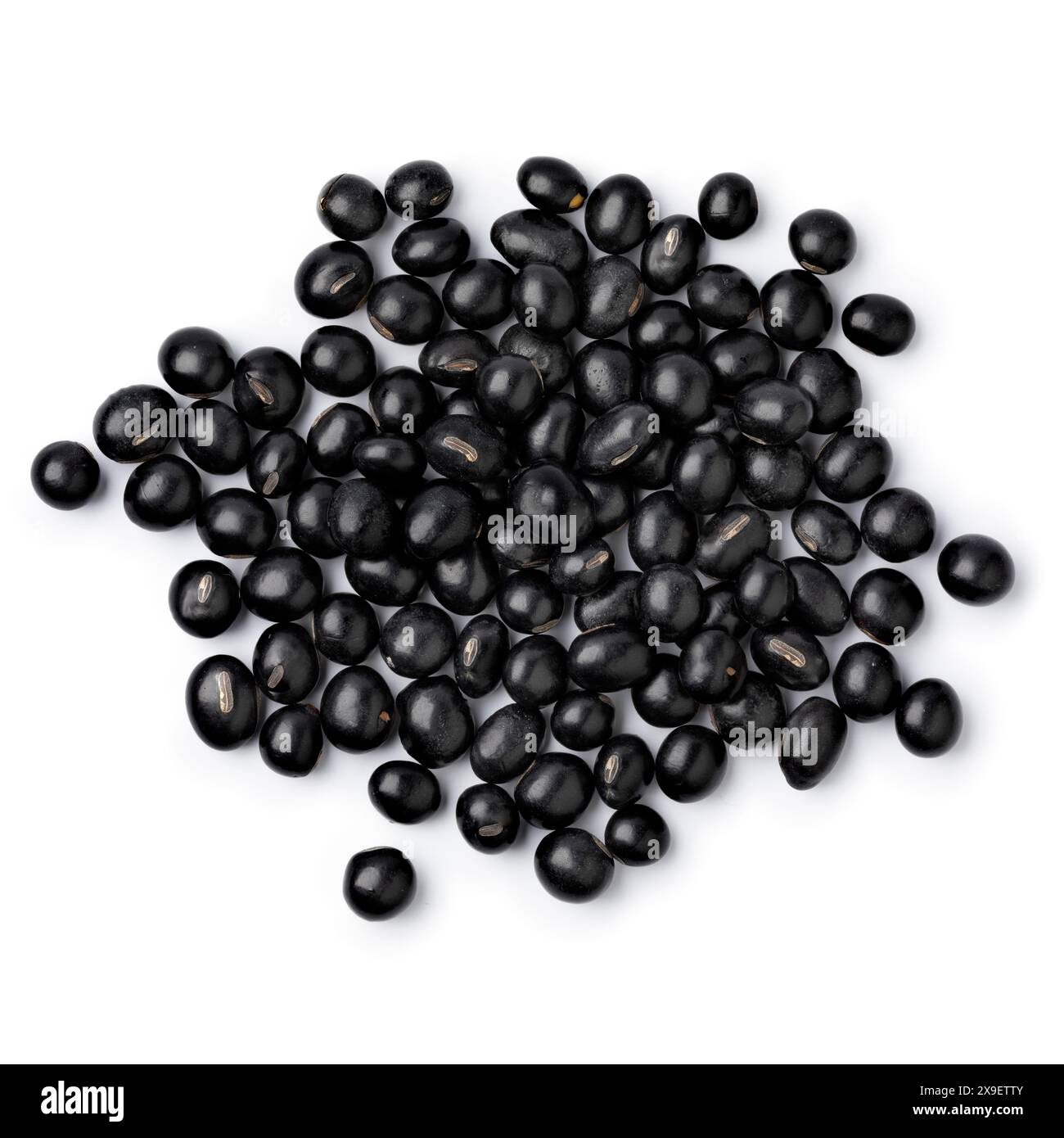 Dried black beans close up isolated on white background Stock Photo - Alamy