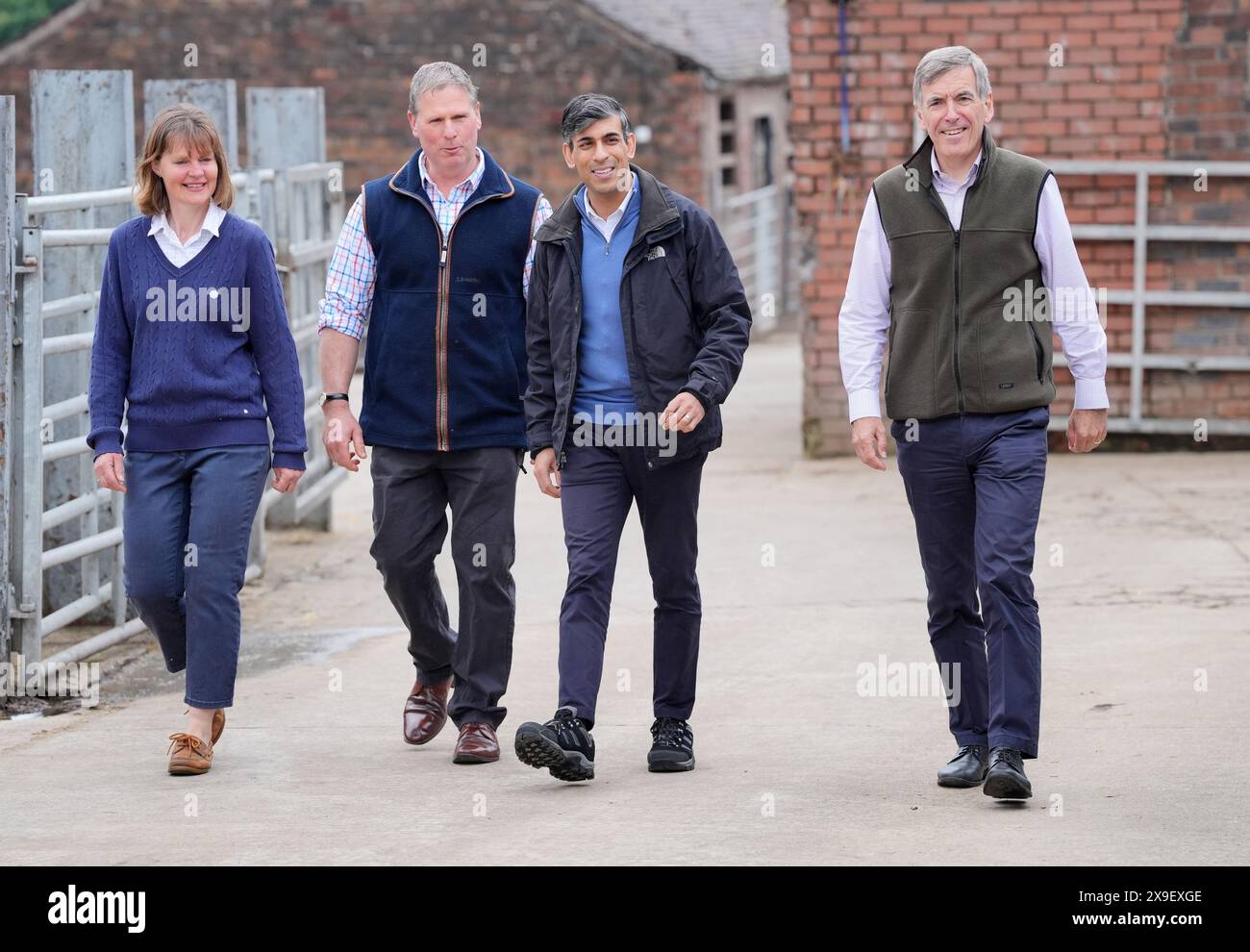 (left to right) Farm owners Rachel Rowlinson and Mike Rowlinson, Prime ...