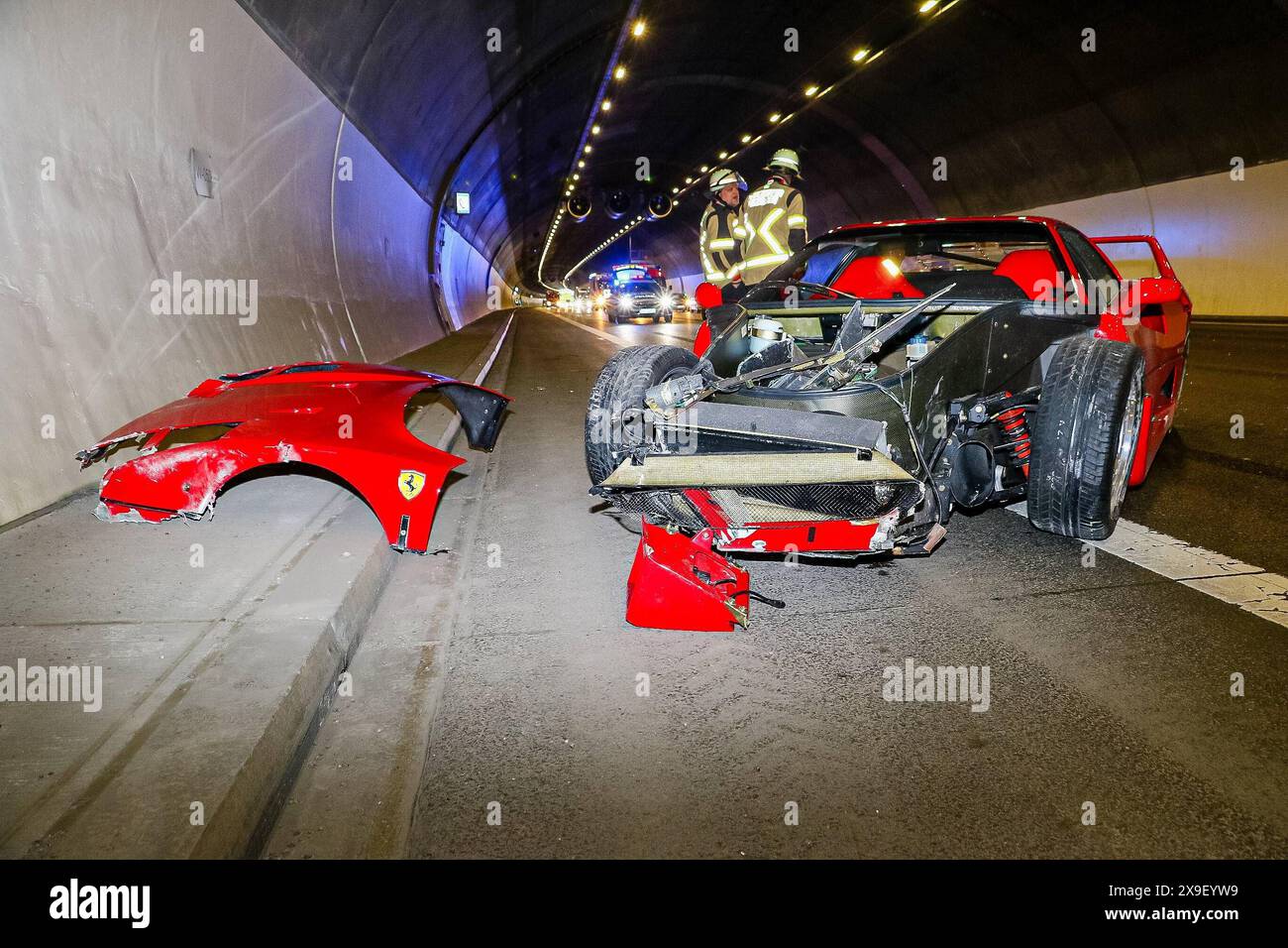 Ferrari F40 Unfall