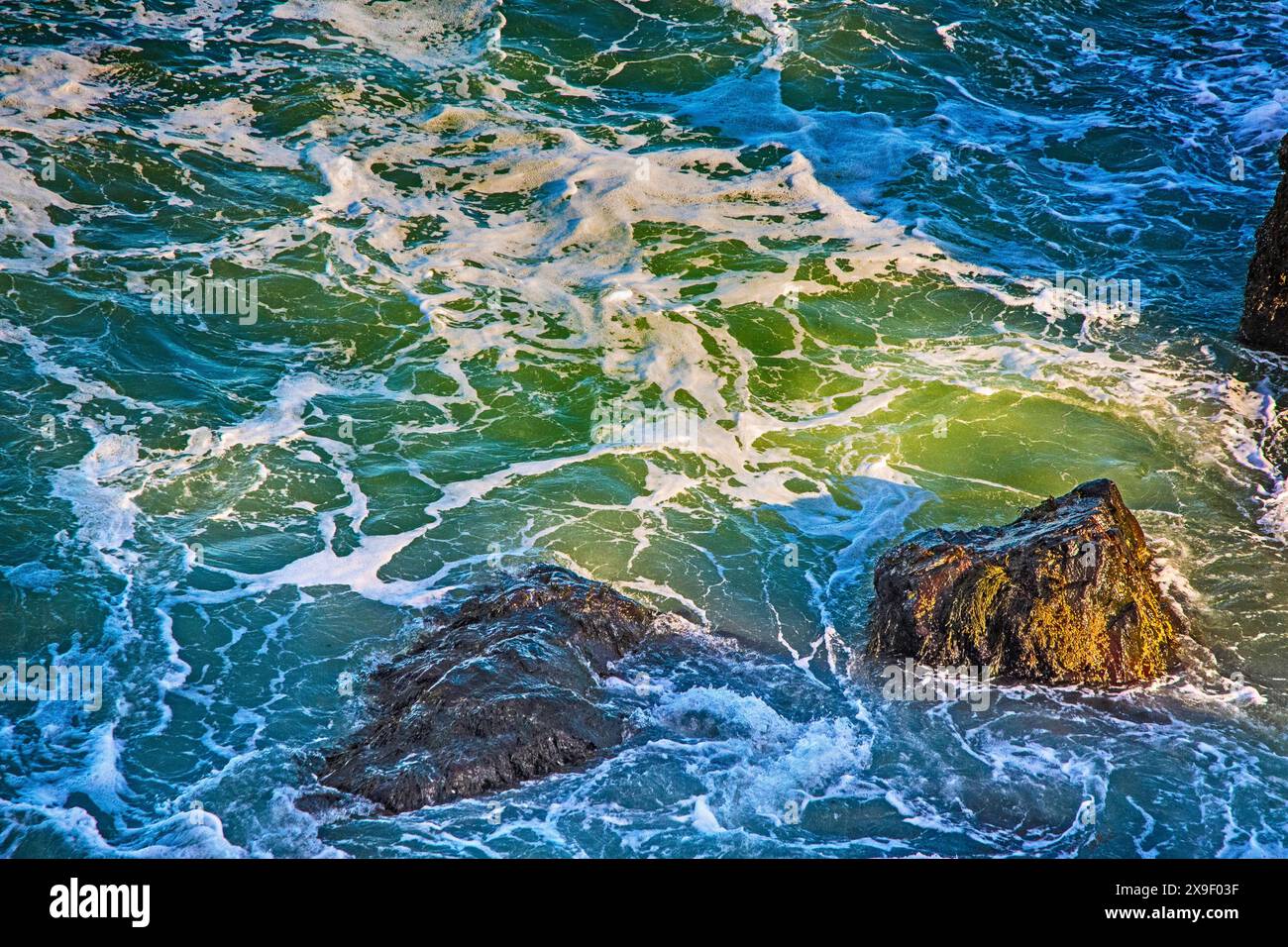 Ocean waters have artistic art Stock Photo - Alamy