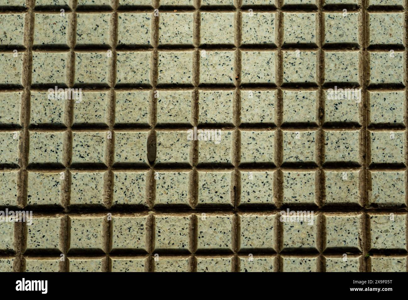 A Detail of white granite mosaic grid Stock Photo - Alamy