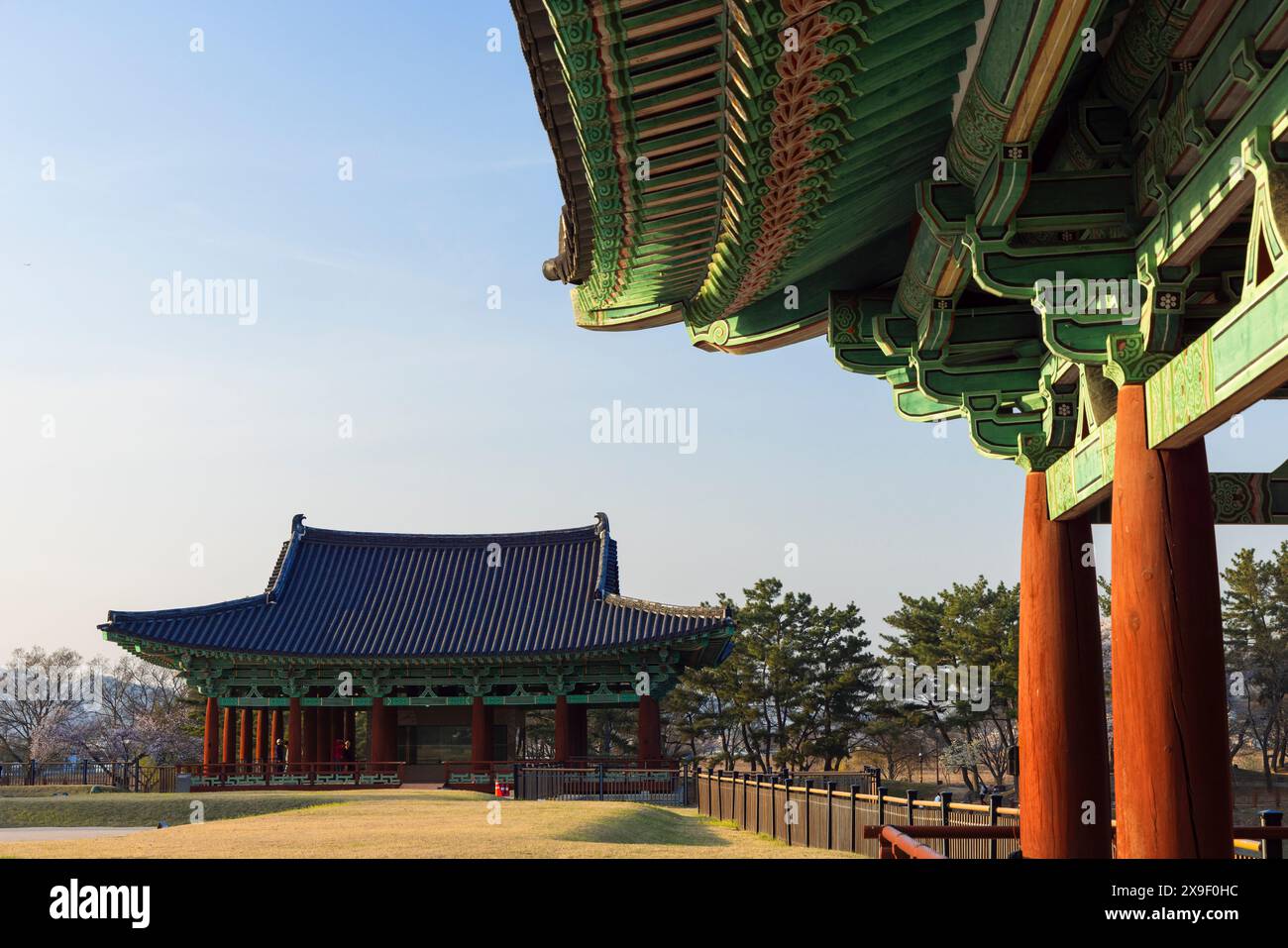 Anapji Pond (UNESCO World Heritage Site), Gyeongju, South Korea Stock ...