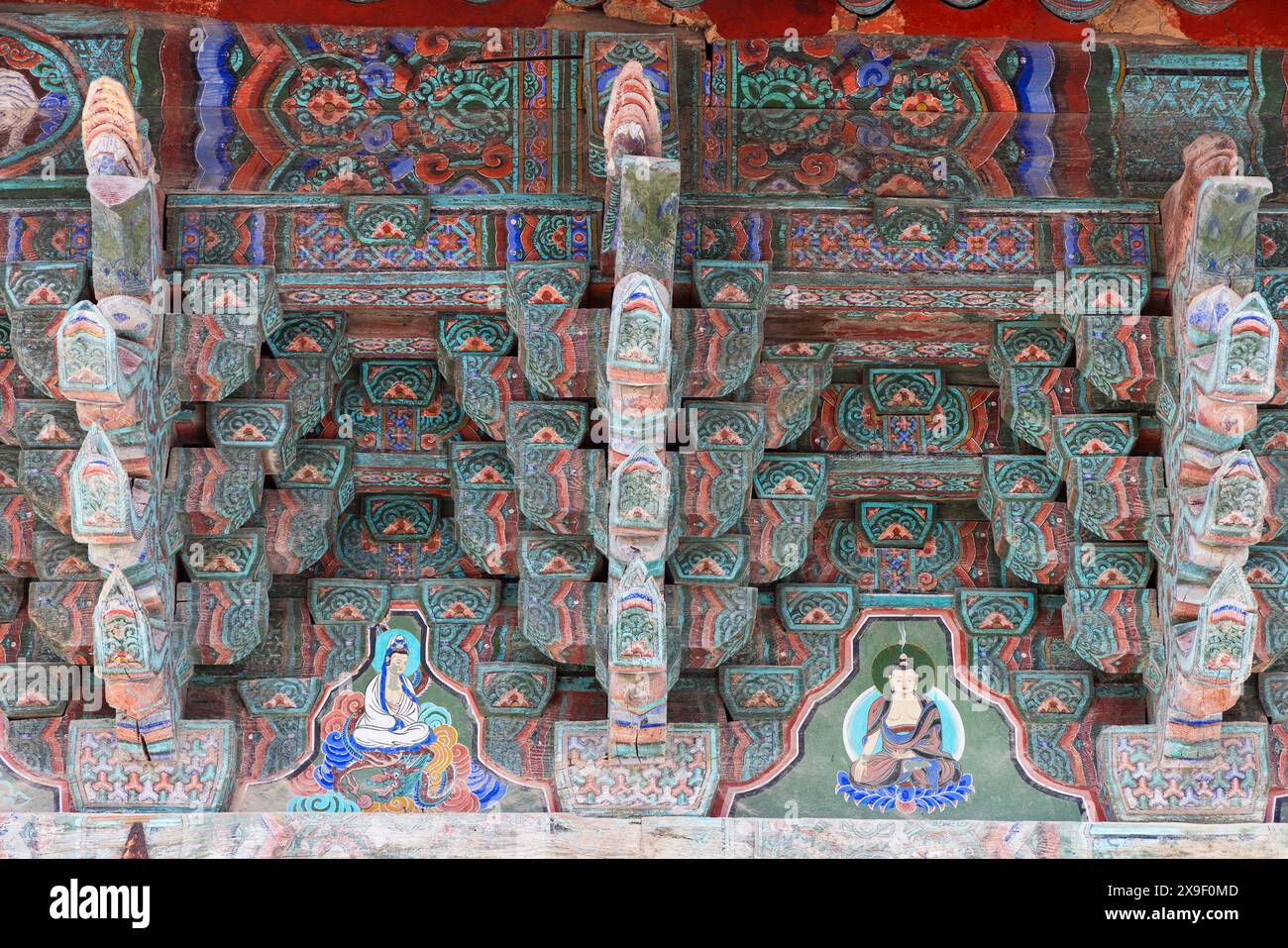 Detail of roof at Bulguksa Temple (UNESCO World Heritage Site ...