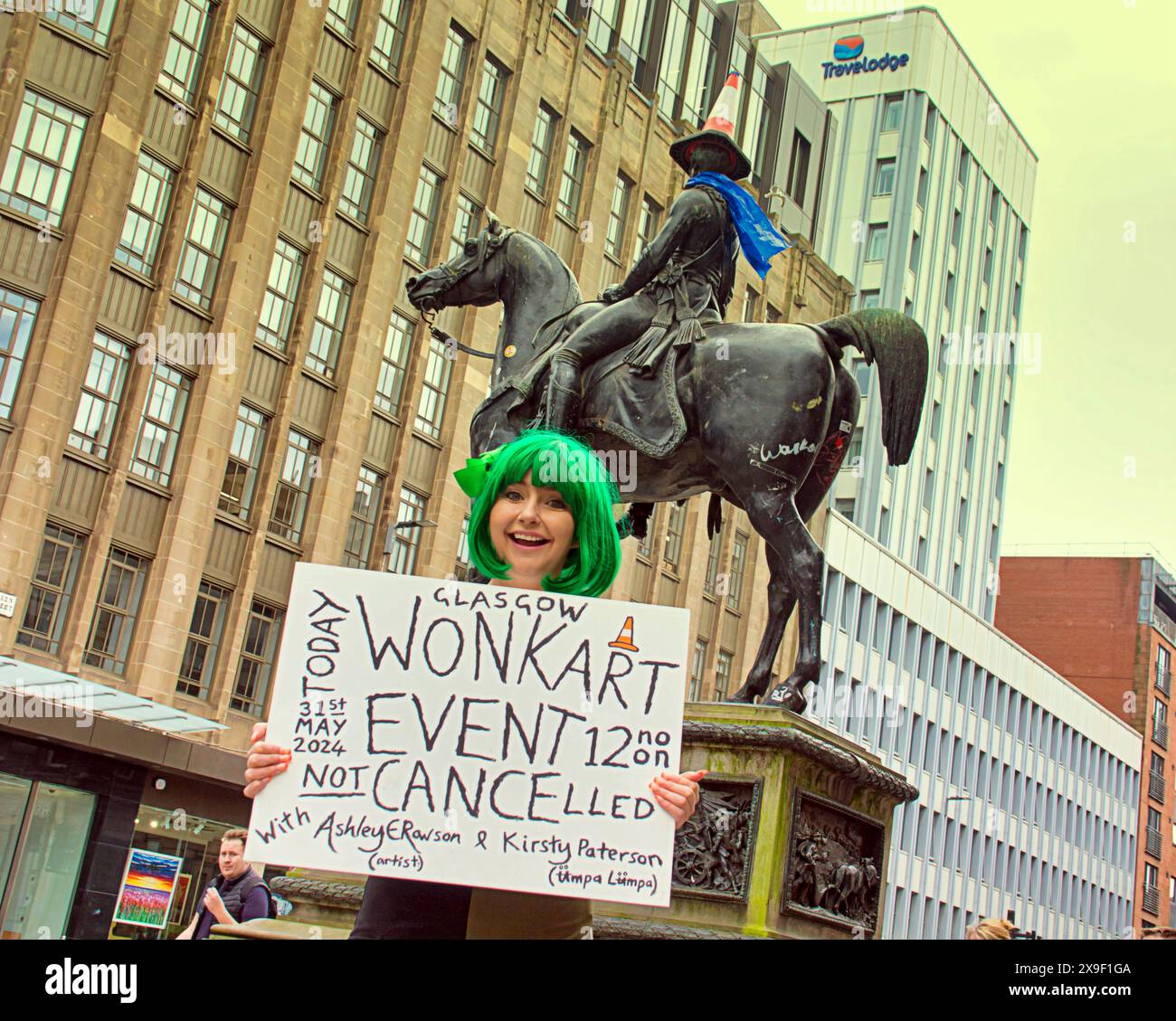 Glasgow, Scotland, UK. 31st May, 2024: On top of the Lego bricks ...
