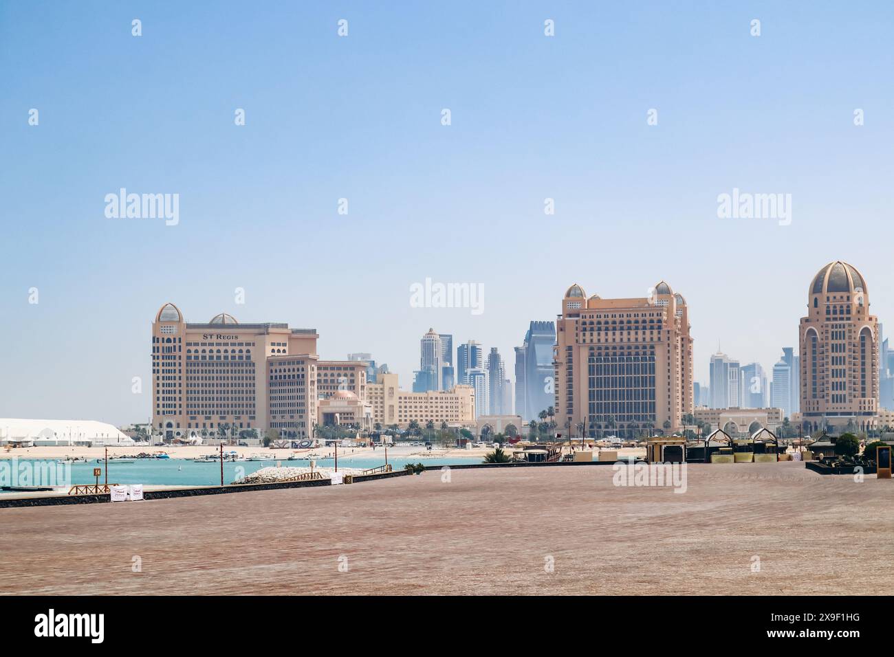 Doha, Qatar - 1 May 2024: View of new neighborhoods in Doha from Katara ...
