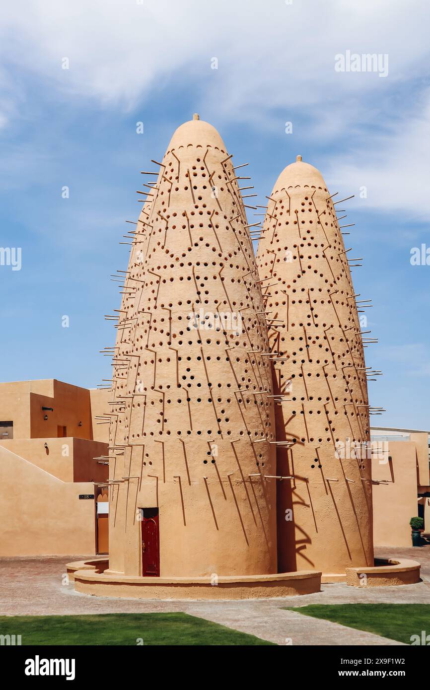 Dovecotes in Katara cultural village, Doha, Qatar Stock Photo - Alamy