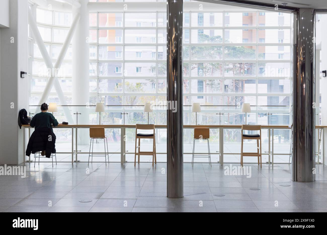 Interior of Busan Library, Daekpo, Busan, South Korea Stock Photo - Alamy