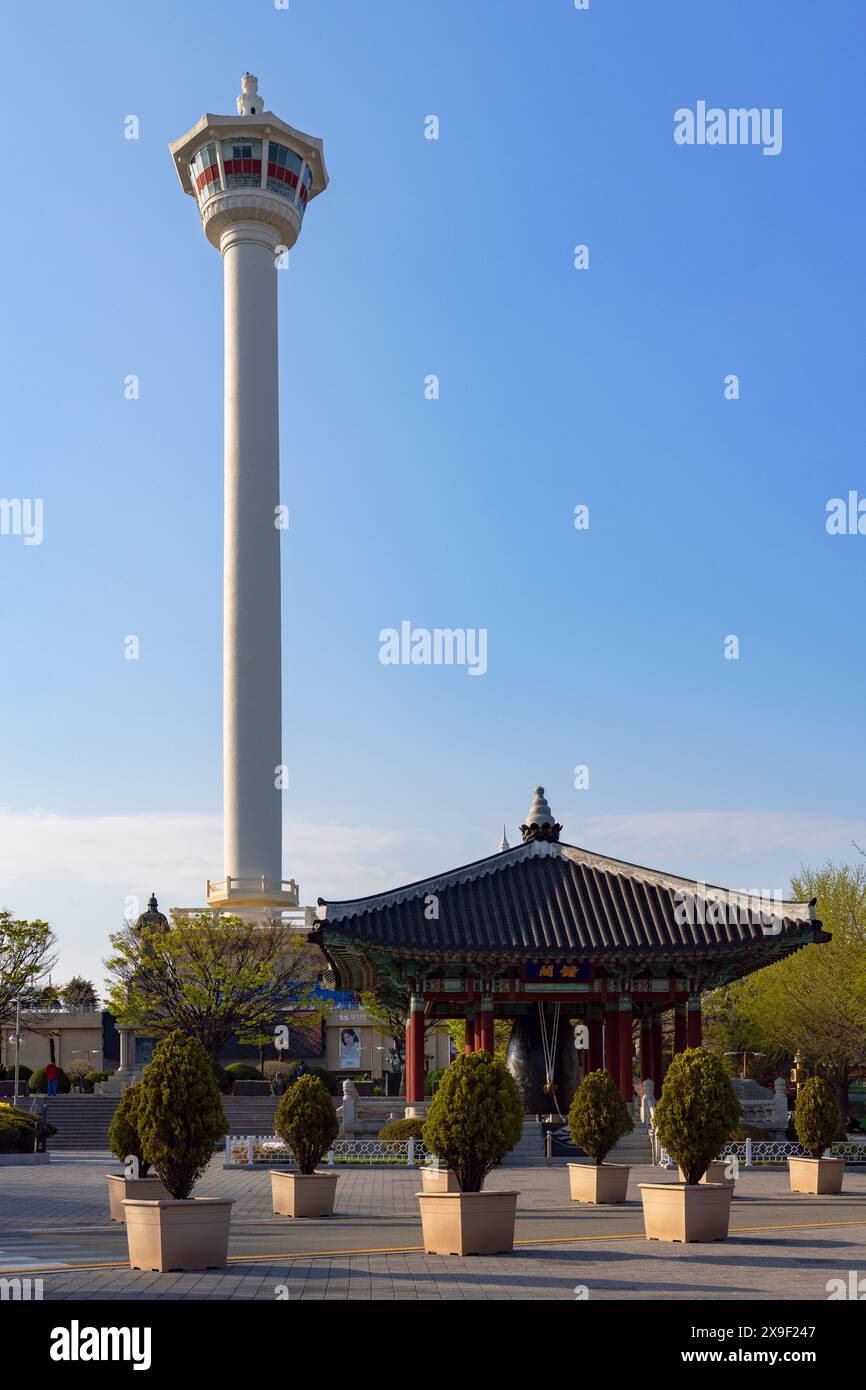 Diamond (Busan) Tower in Yongdusan Park, Busan, South Korea Stock Photo ...