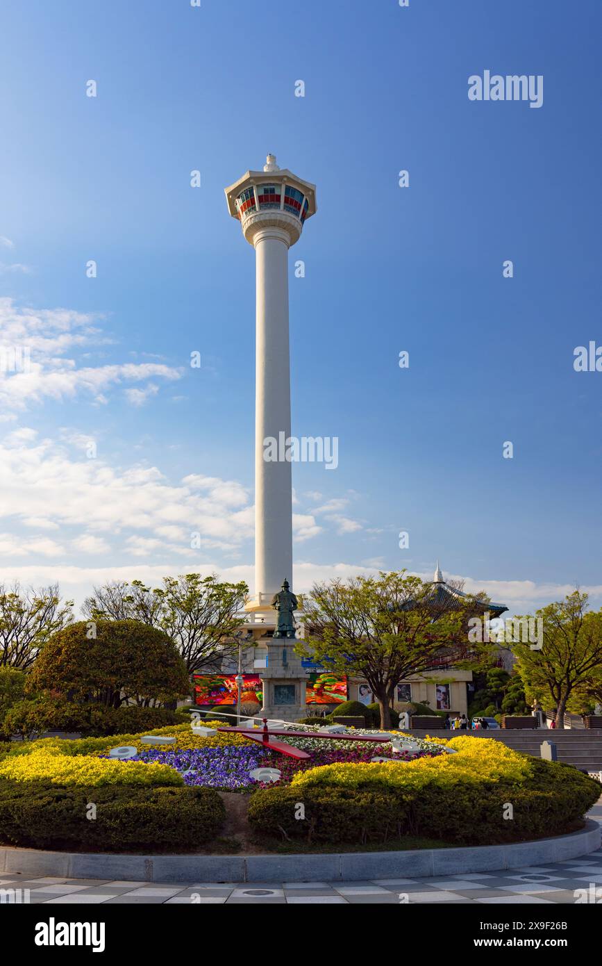 Diamond (Busan) Tower in Yongdusan Park, Busan, South Korea Stock Photo ...