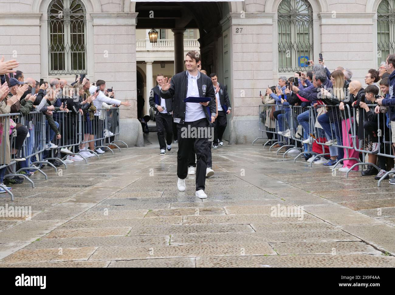 Bergamo, Italy. 31st May, 2024. Captain Marten de Roon after the awards ...