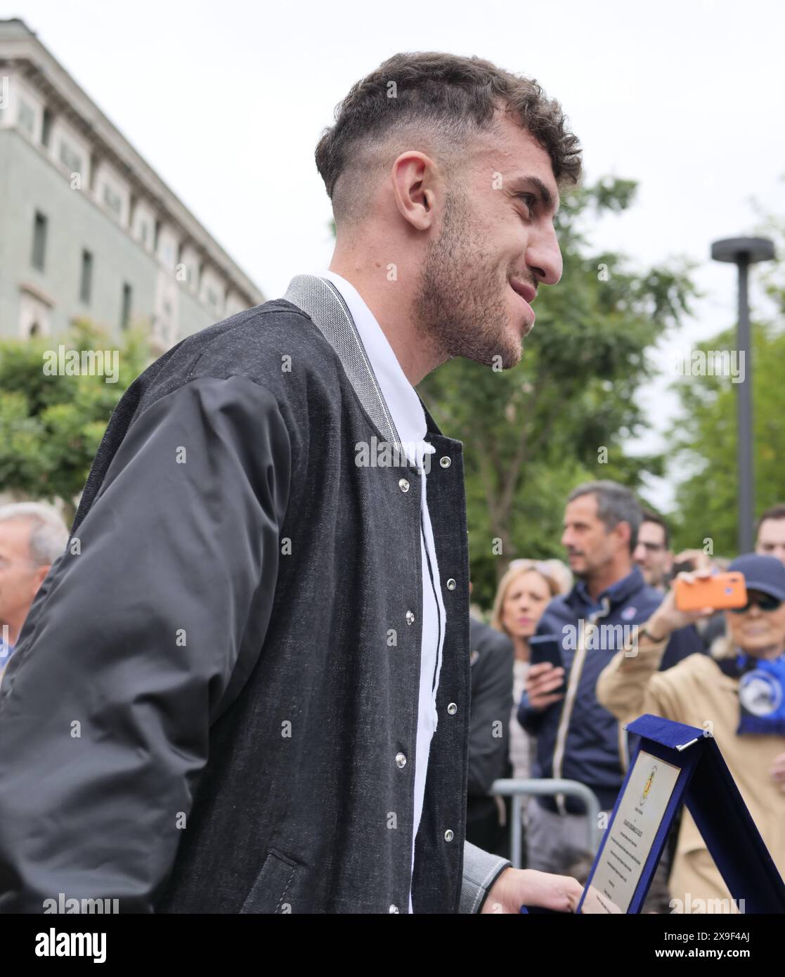 Bergamo, Italy. 31st May, 2024. After the awards ceremony in the ...