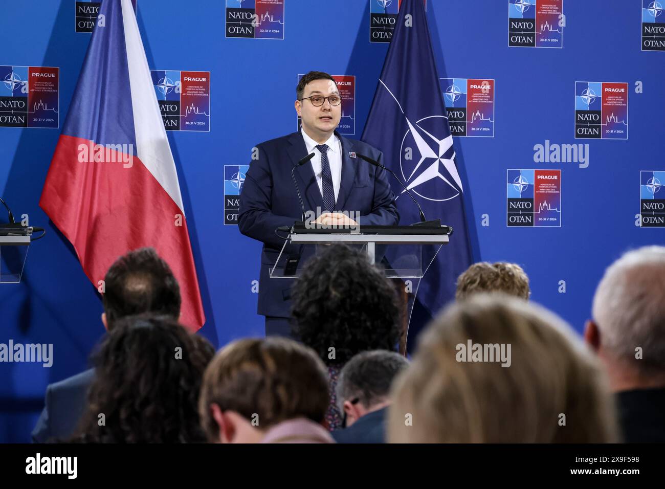 Prague, Czechia. 31st May, 2024. Jan Lipavský, Czech Minister of ...