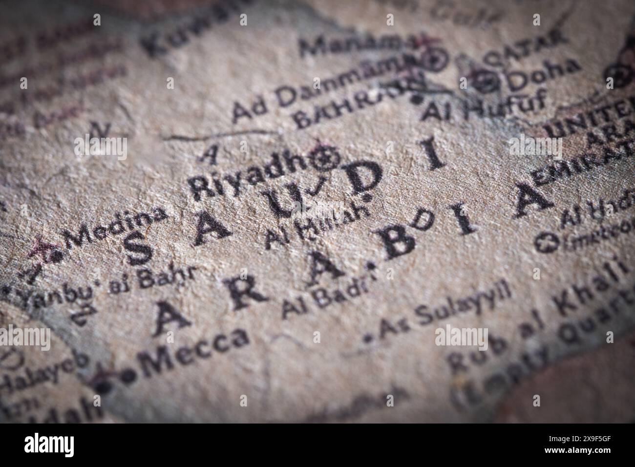 Saudi arabia map borders hi-res stock photography and images - Alamy