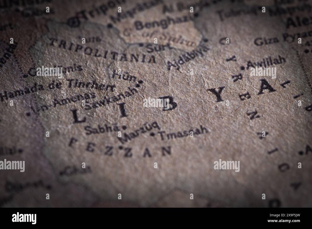 Libya on world map hi-res stock photography and images - Alamy