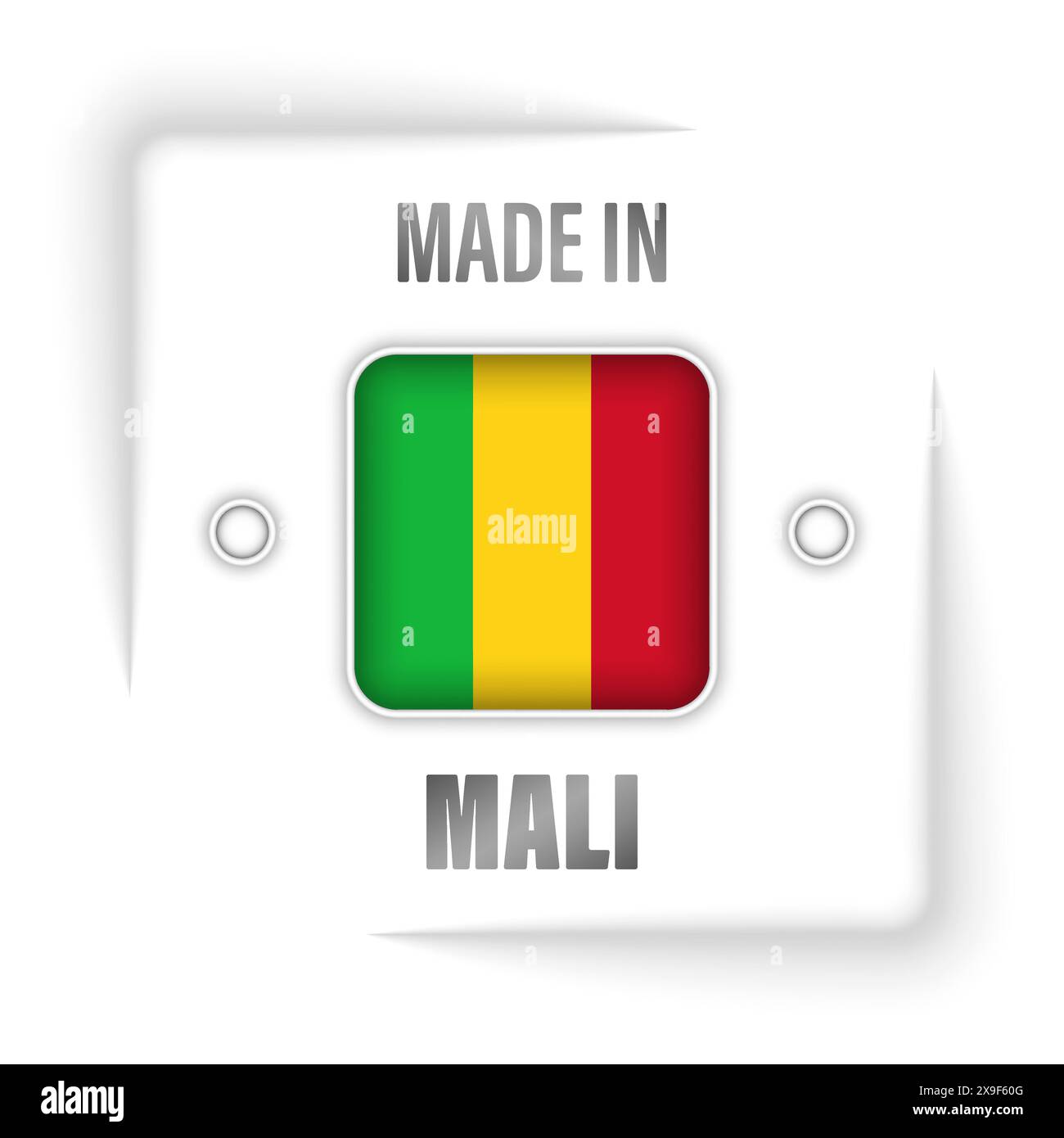 Made in Mali graphic and label. Element of impact for the use you want ...