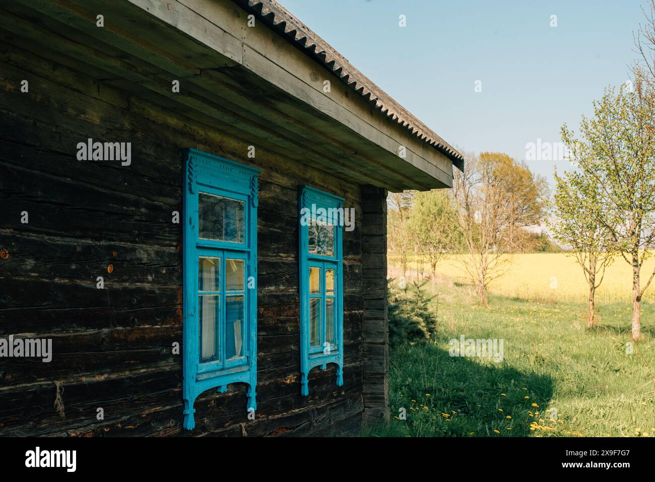 Carved blue windows in hi-res stock photography and images - Alamy