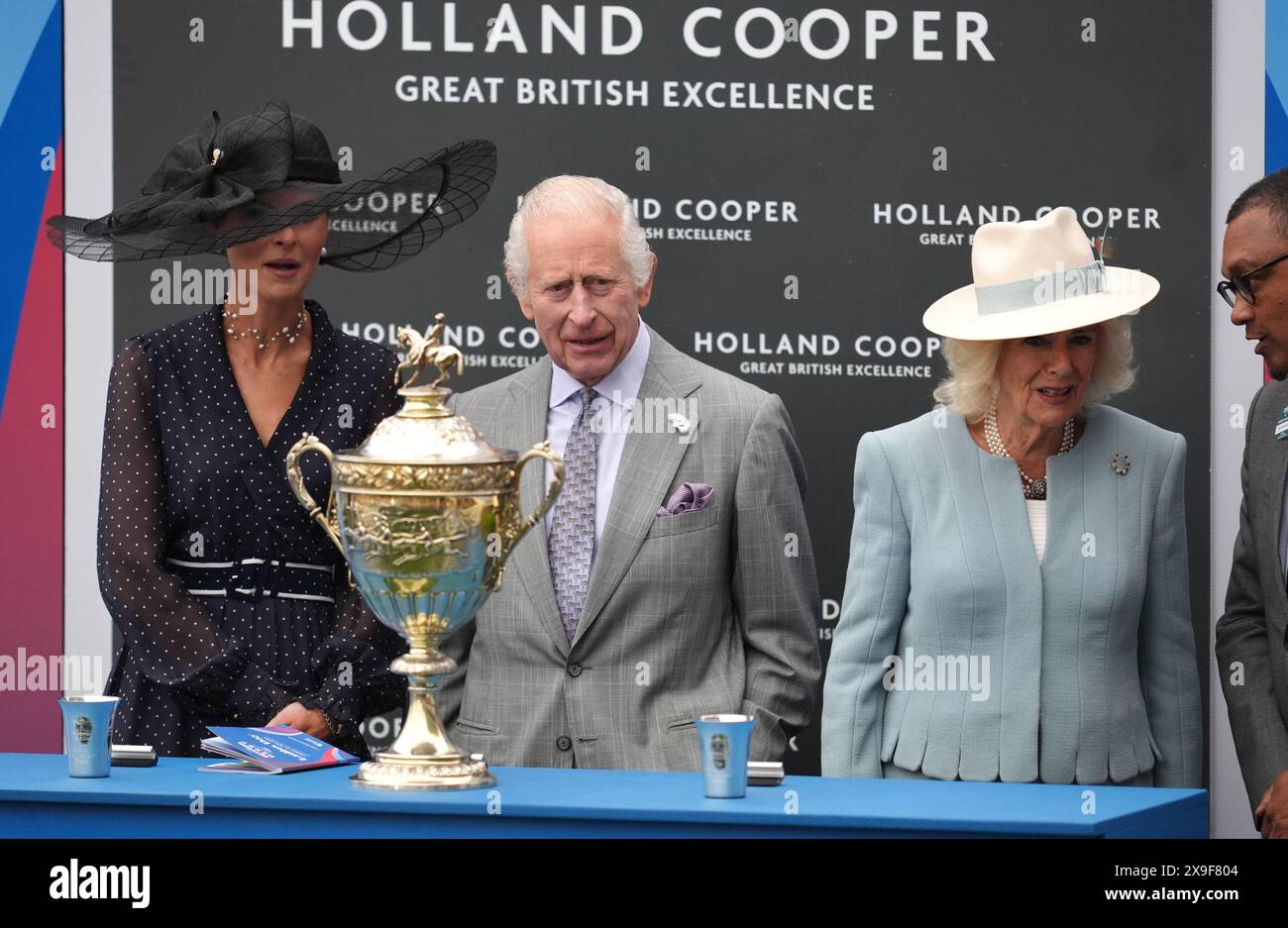 King Charles III and Queen Camilla present the trophy for the Holland ...