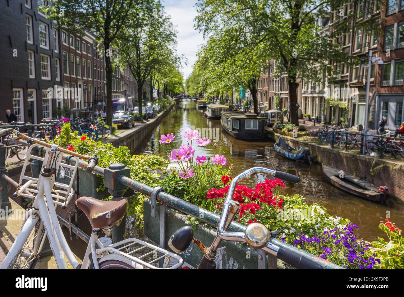 The charming Bloemgracht canal in the Jordaan district of Amsterdam ...