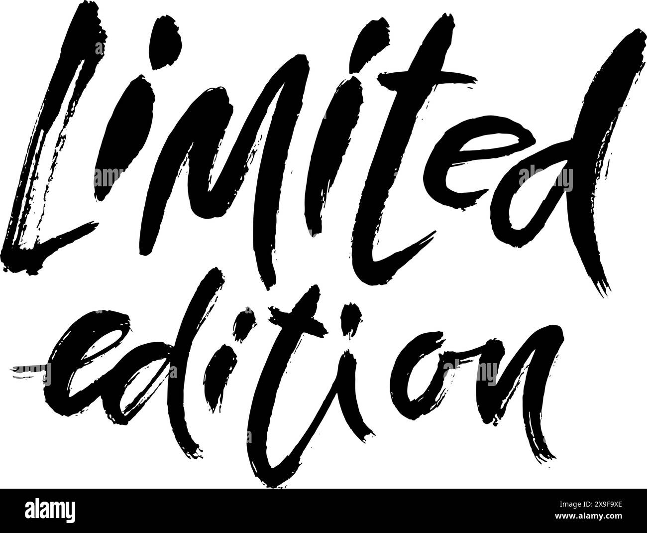 Limited Edition Modern Lettering Design Stock Vector Image & Art - Alamy