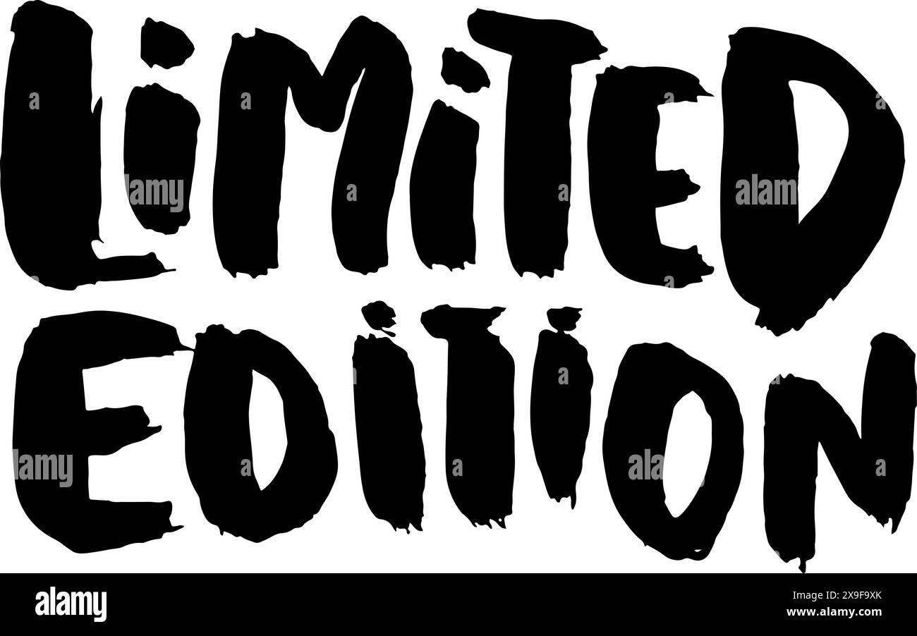 Limited Edition Modern Lettering Design Stock Vector Image & Art - Alamy