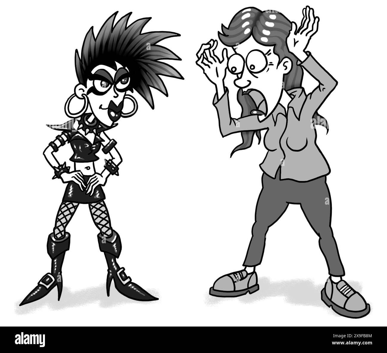 Emo Black and White Stock Photos & Images - Alamy