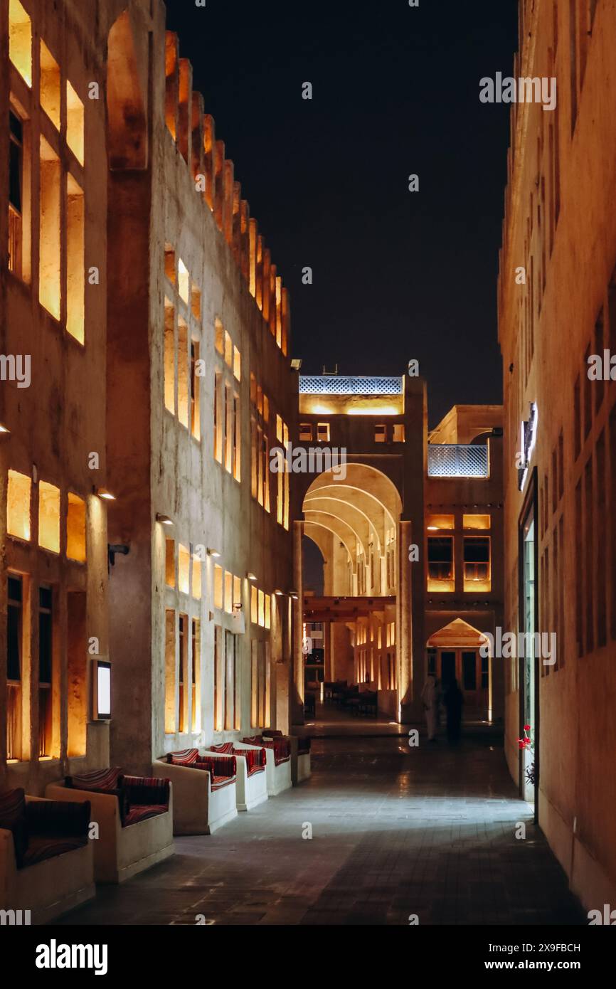 Doha, Qatar - 1 May 2024: Souq Waqif in the heart of Doha in the ...