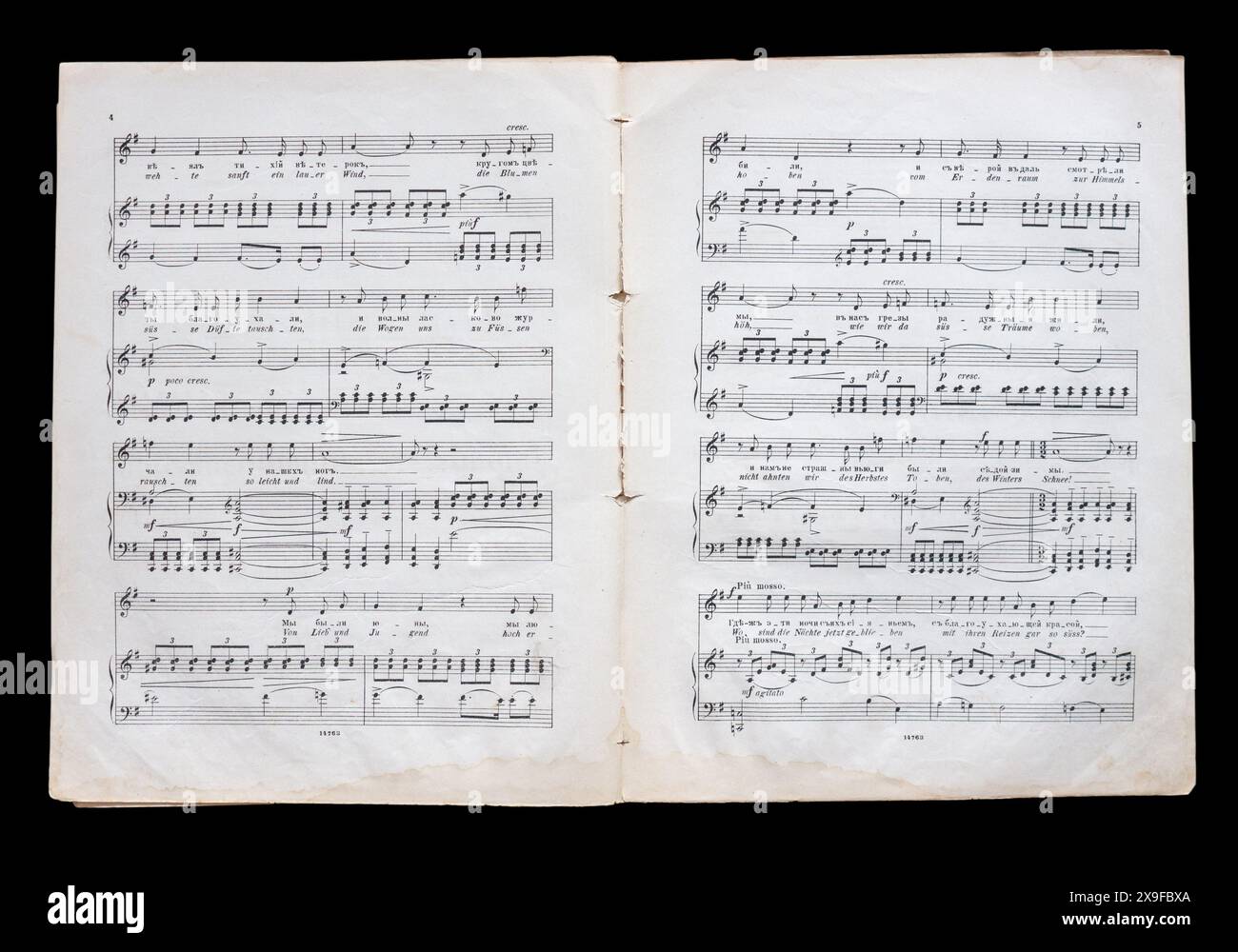 Vintage sheet music Pyotr Ilyich Tchaikovsky Opus 60, of the Russian ...