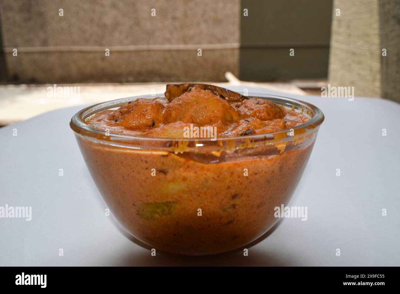Tasty Dum Aloo or whole potatoes spicy curry is a popular main course ...