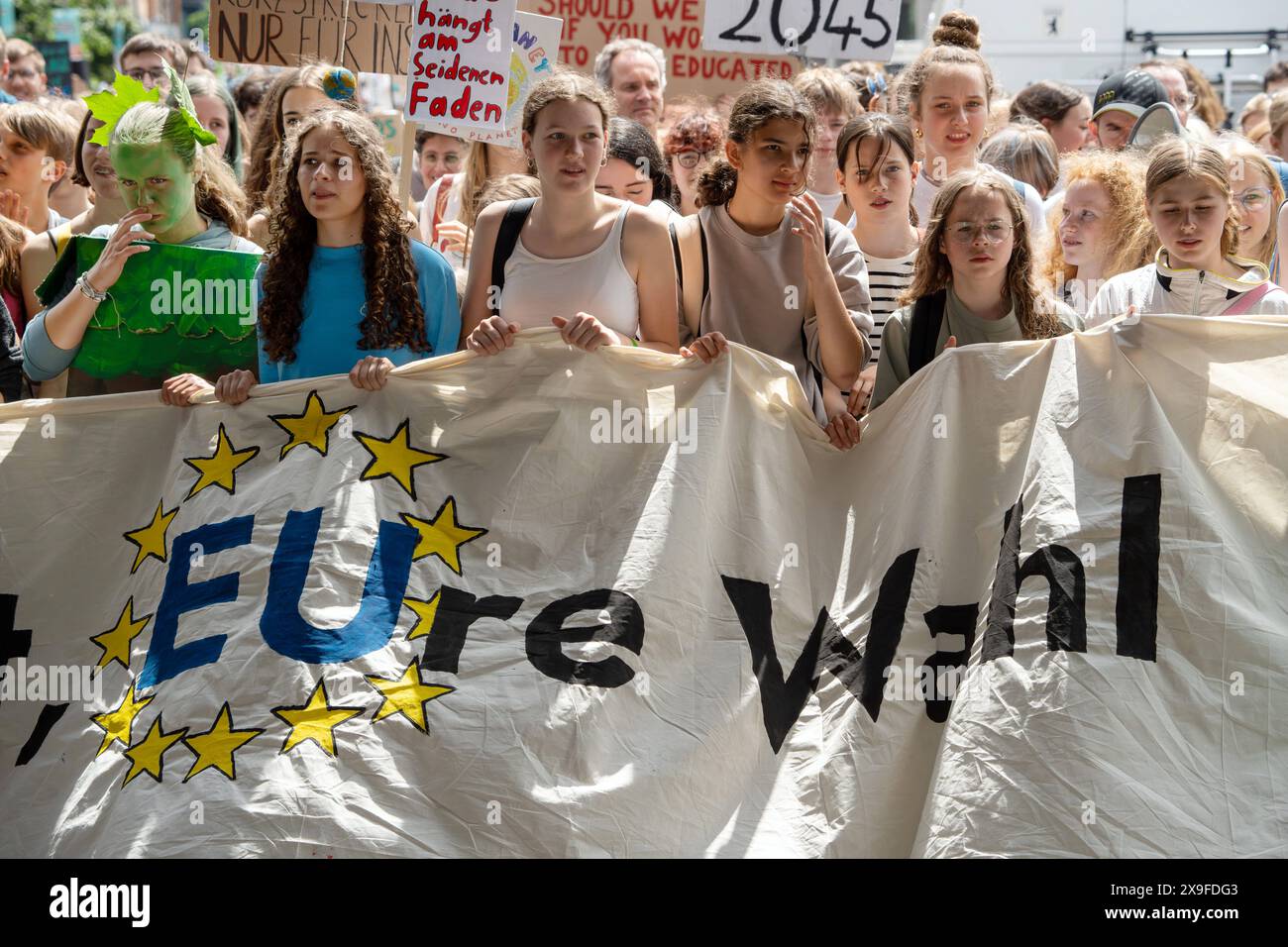 Klimastreik von Fridays for Future, Demonstrationszug, Berlin, 31. Mai 2024 Deutschland, Berlin ...