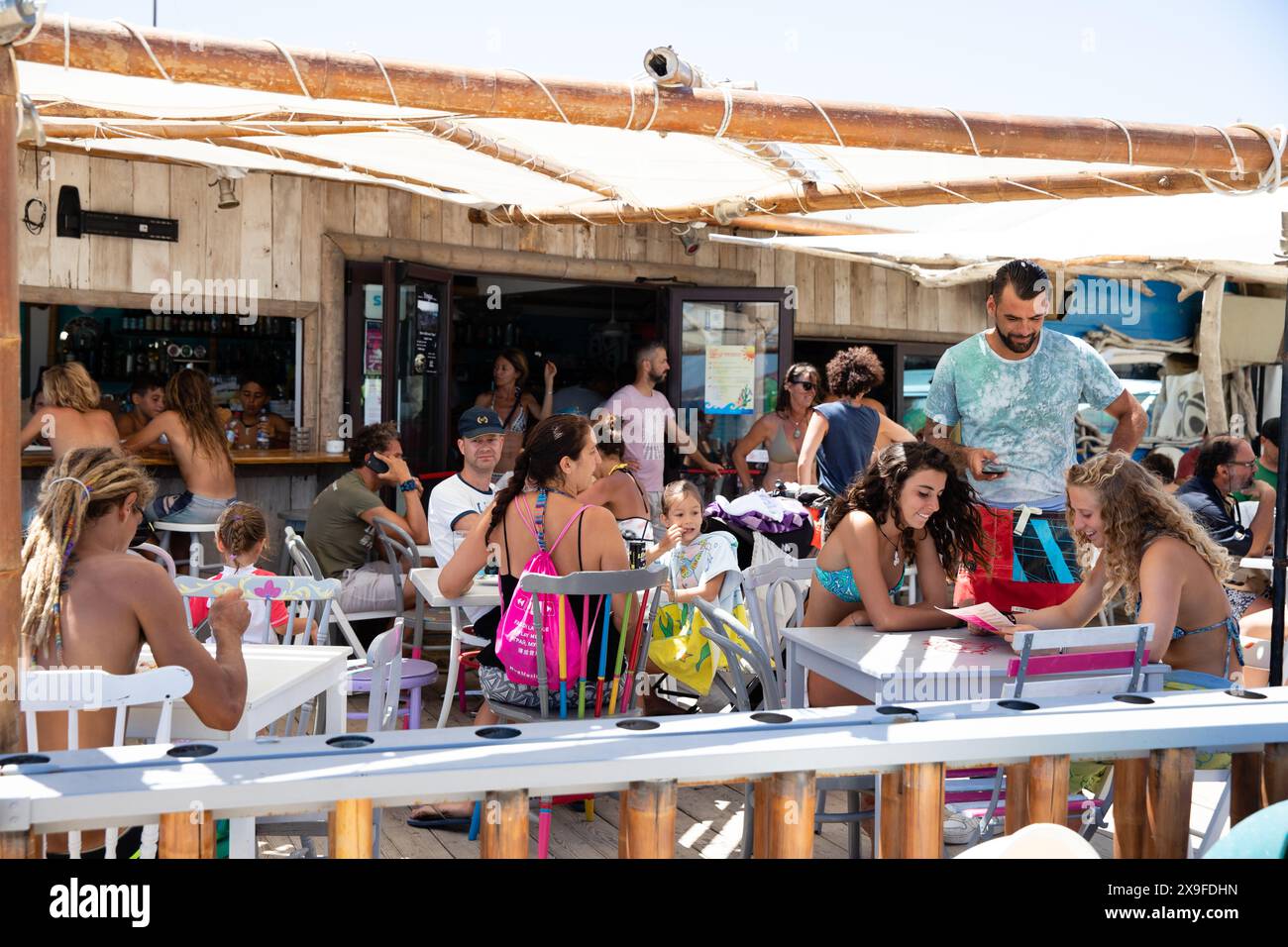 Beach bar, Porto Pollo, Sardinia, Italy Stock Photo - Alamy