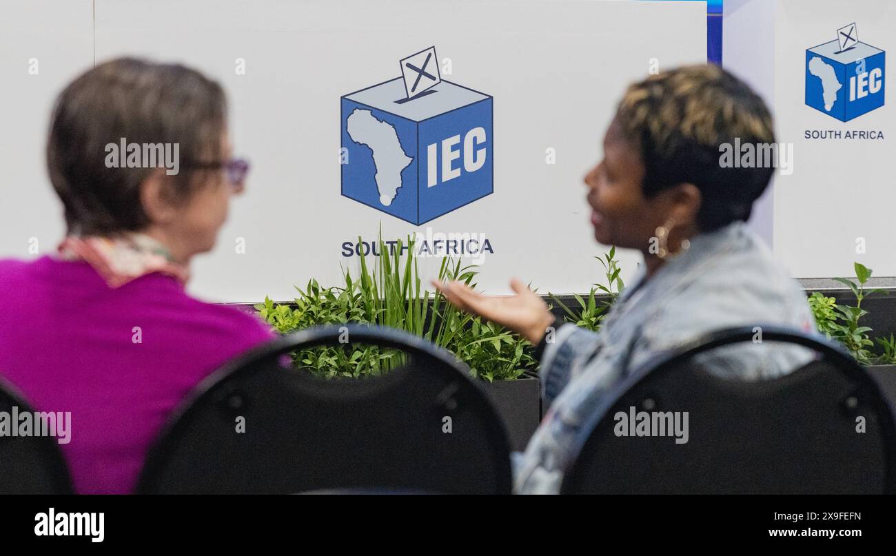 Johannesburg, South Africa. 31st May, 2024. Staff members of the ...