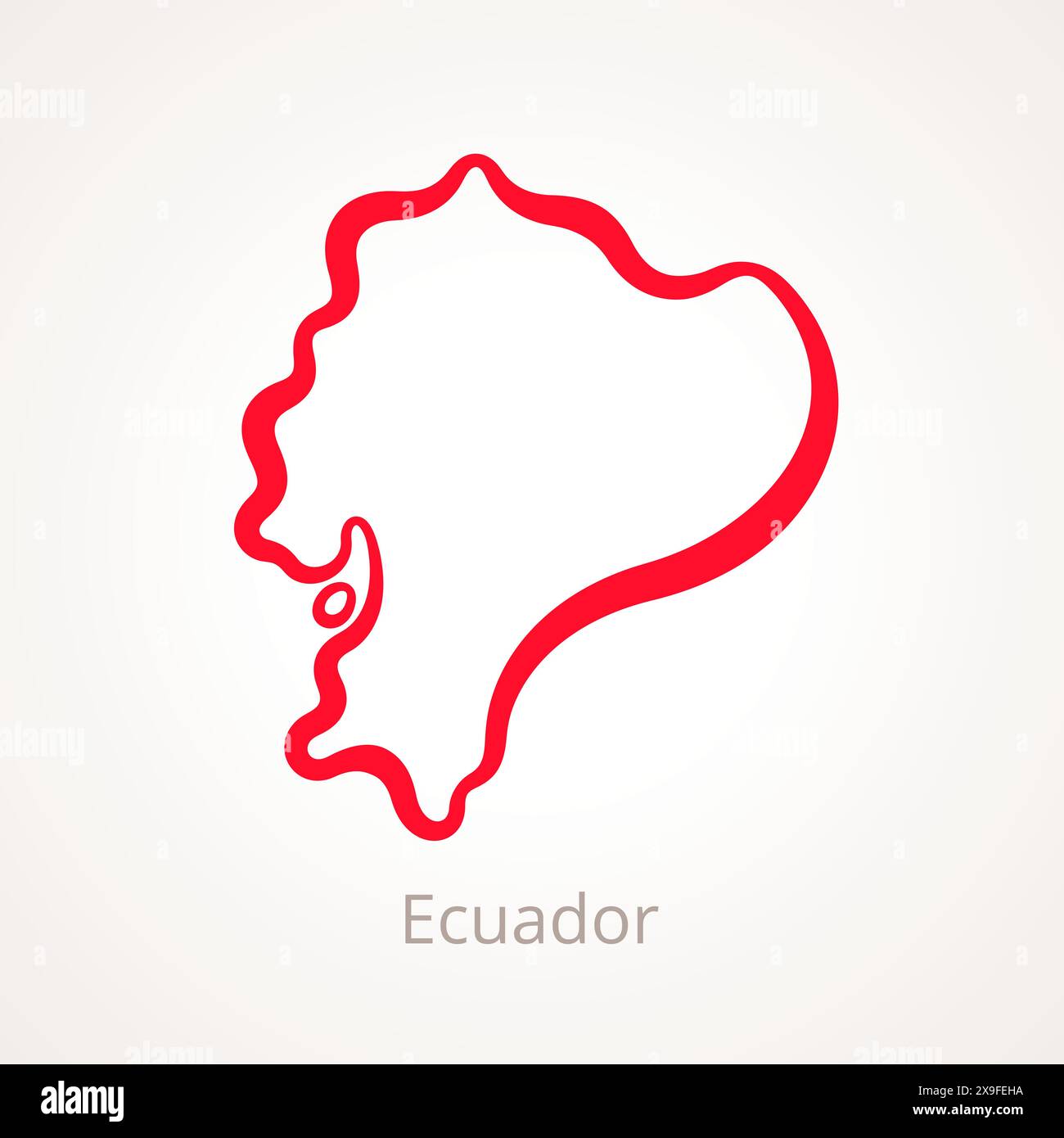 Ecuador line Stock Vector Images - Alamy