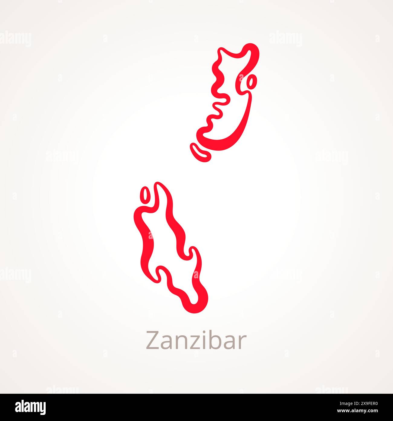 Zanzibar map hi-res stock photography and images - Alamy