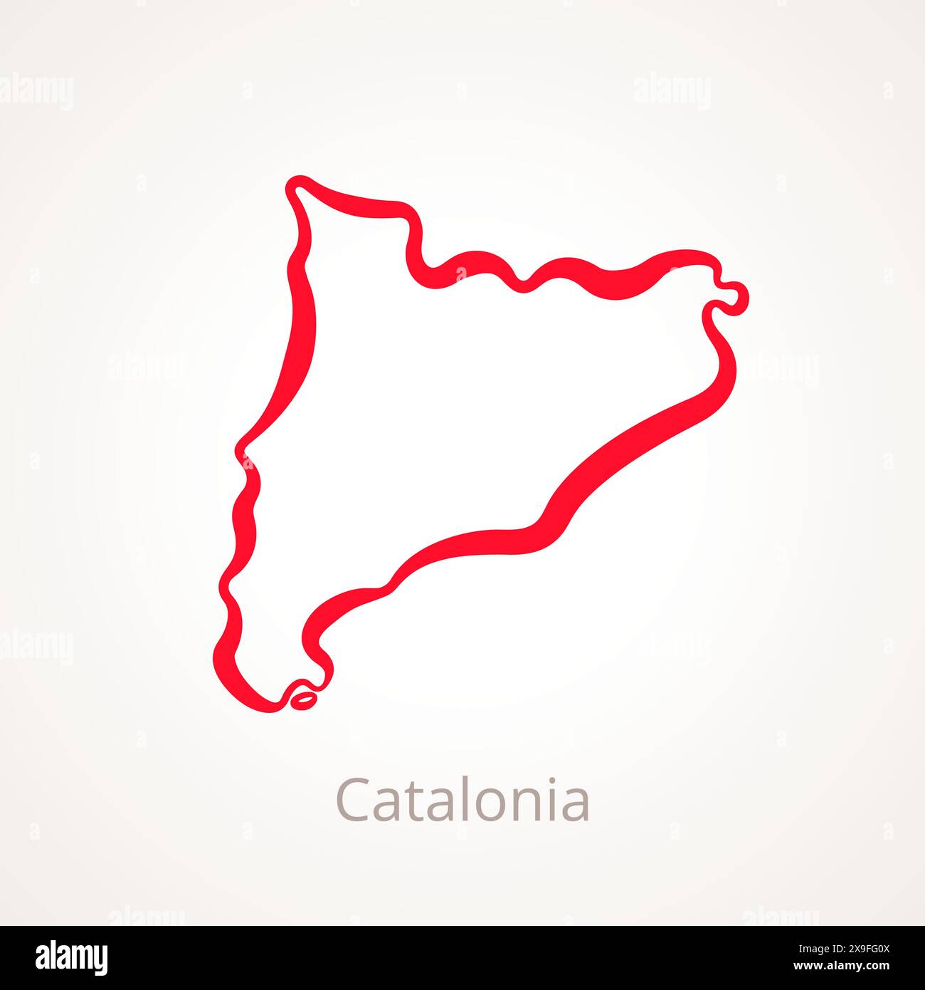 Map of catalonia hi-res stock photography and images - Alamy