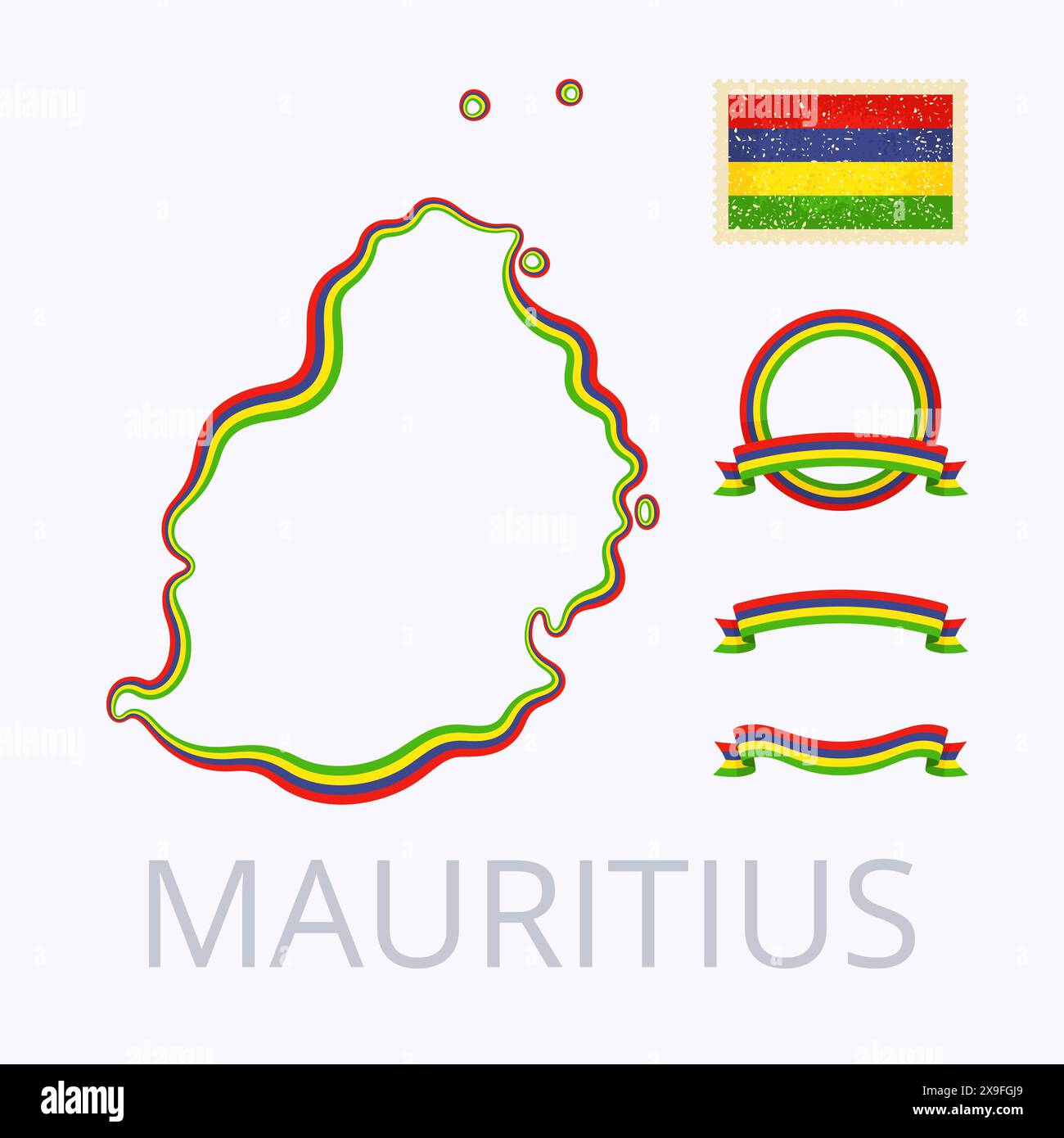 Map of mauritius hi-res stock photography and images - Alamy