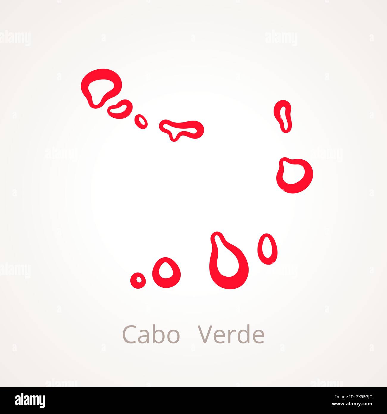 Cabo verde map hi-res stock photography and images - Alamy
