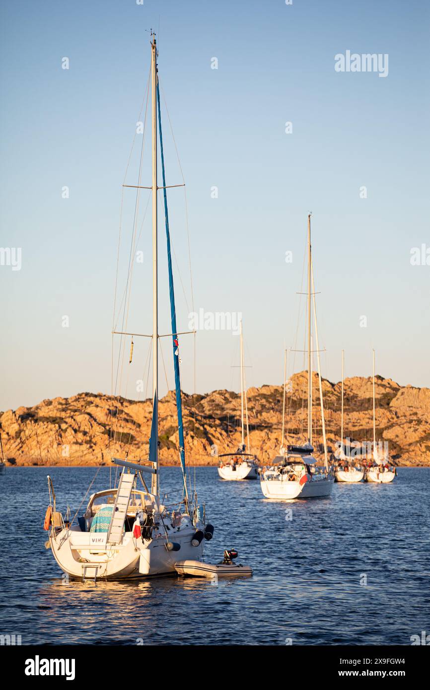 Sailing, Porto Pollo Sardinia, Italy Stock Photo - Alamy