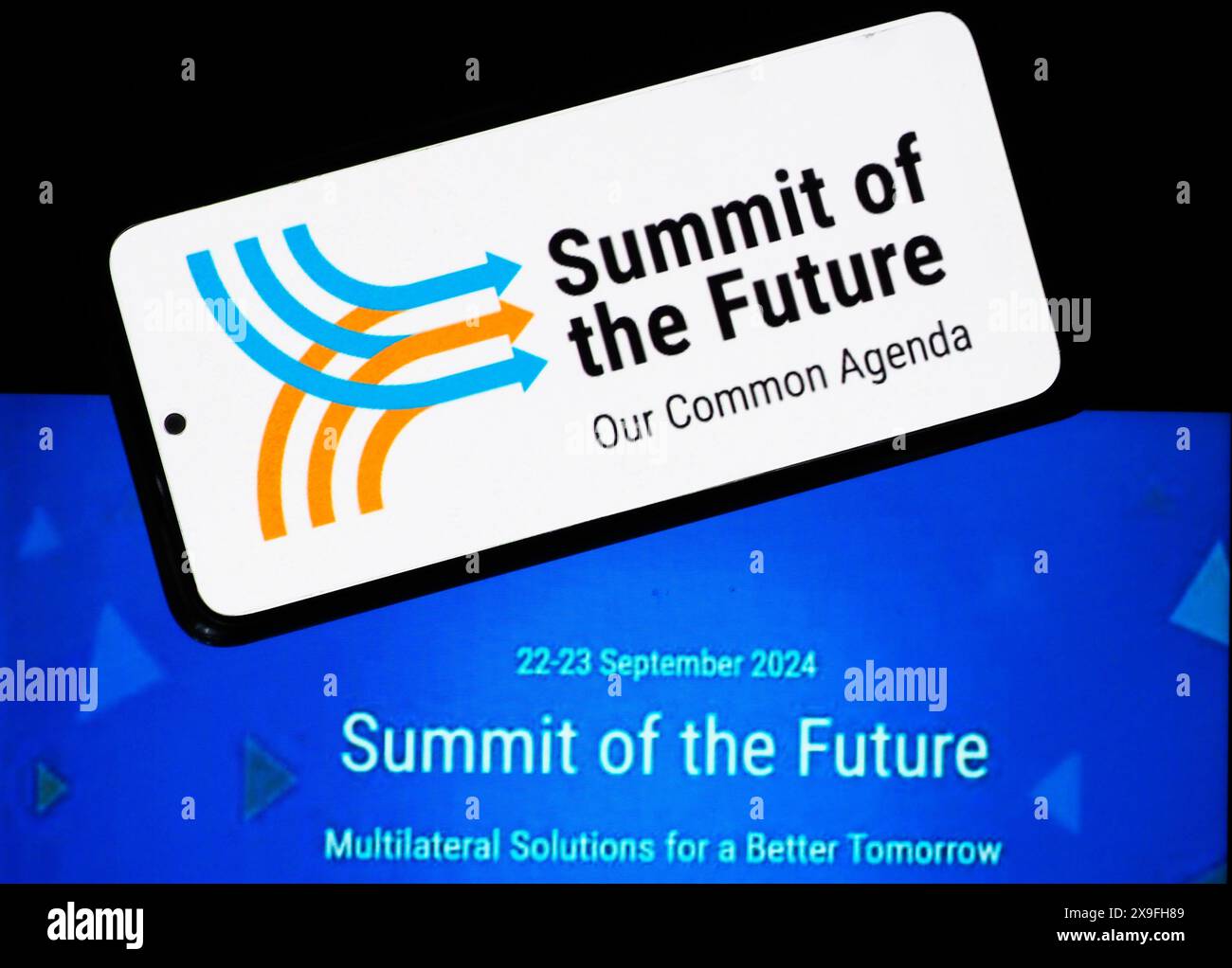 In this photo illustration, the Summit of the Future (September 2024 ...