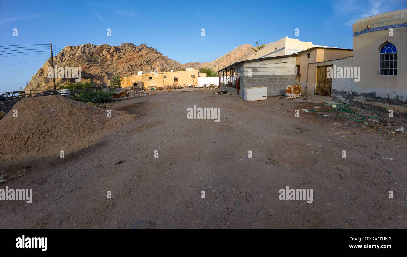 Photography of semi abandoned village in Oman during spring sunny ...