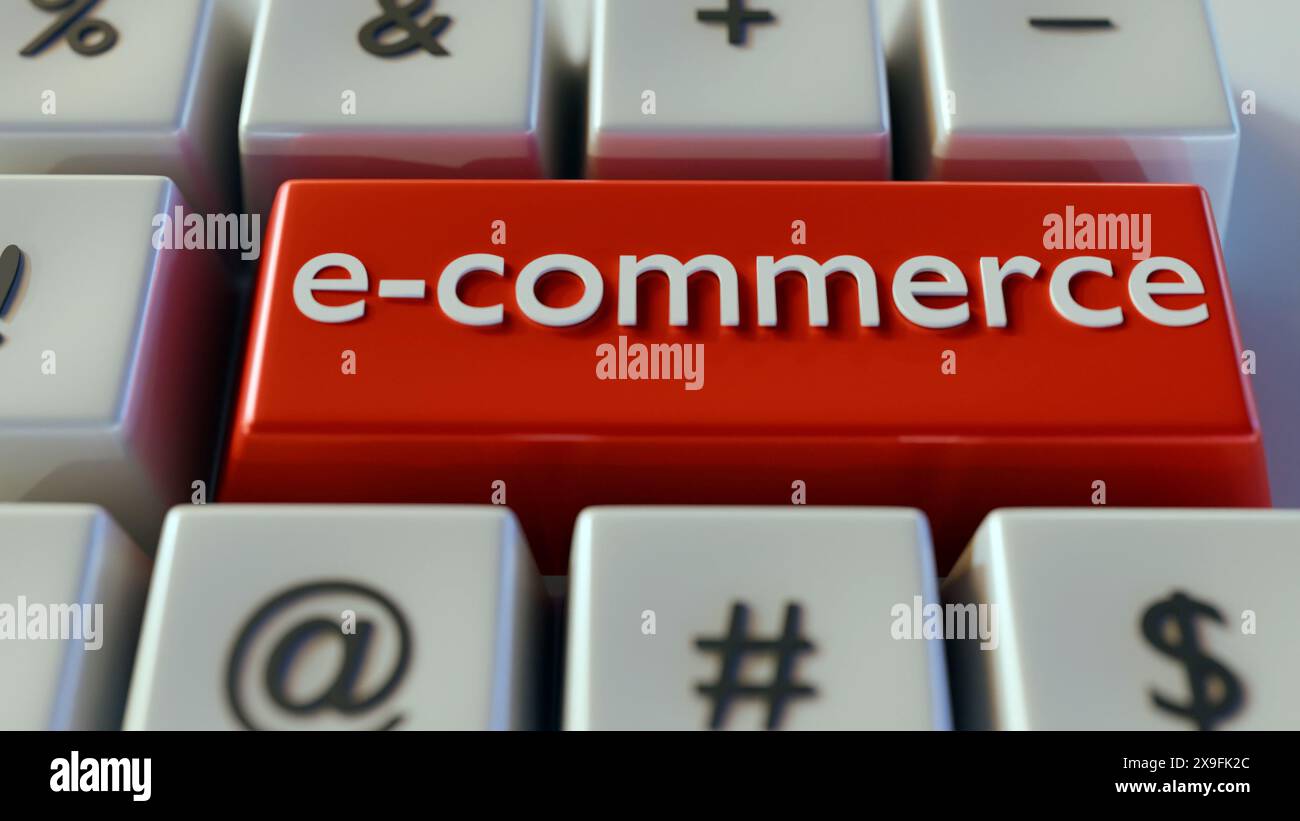 3d rendering of online purchases directly using an e-commerce button in ...