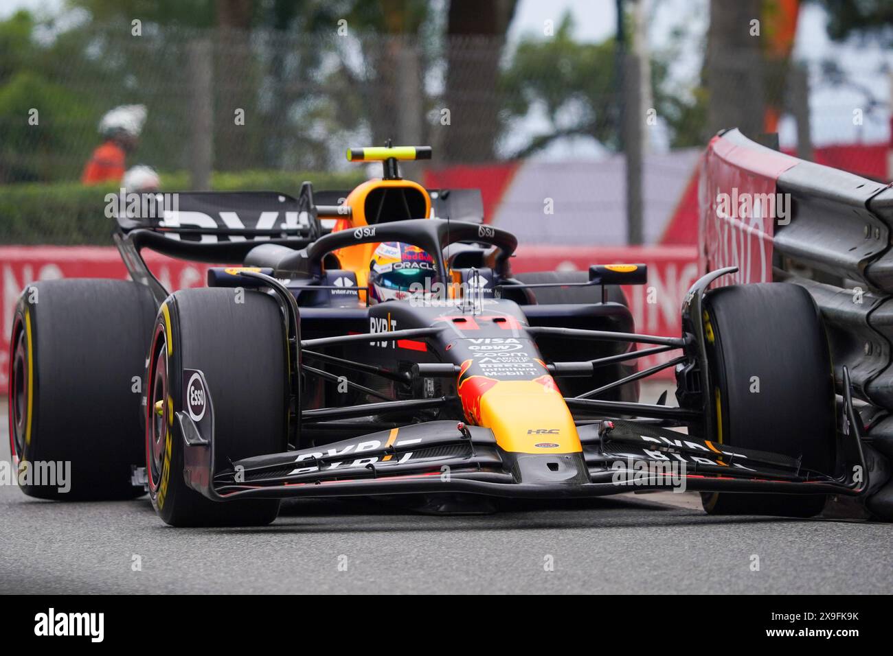 Montecarlo, Monaco. 24 May, 2024. Sergio Perez of Mexico driving the ...
