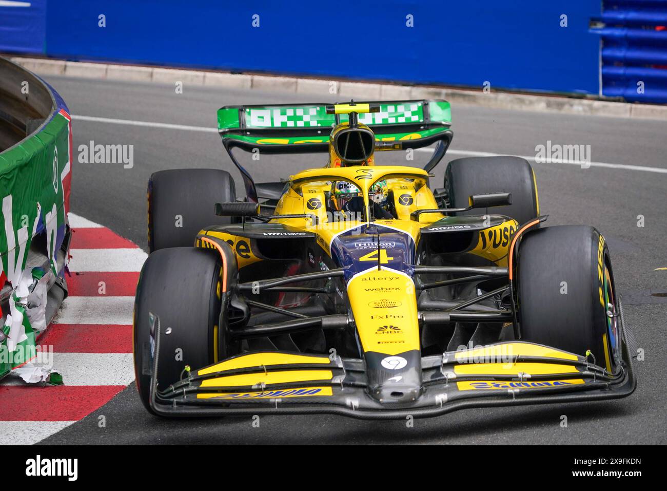 Montecarlo, Monaco. 24 May, 2024. Lando Norris of Uk driving the (4) McLaren F1 Team MCL38 ...