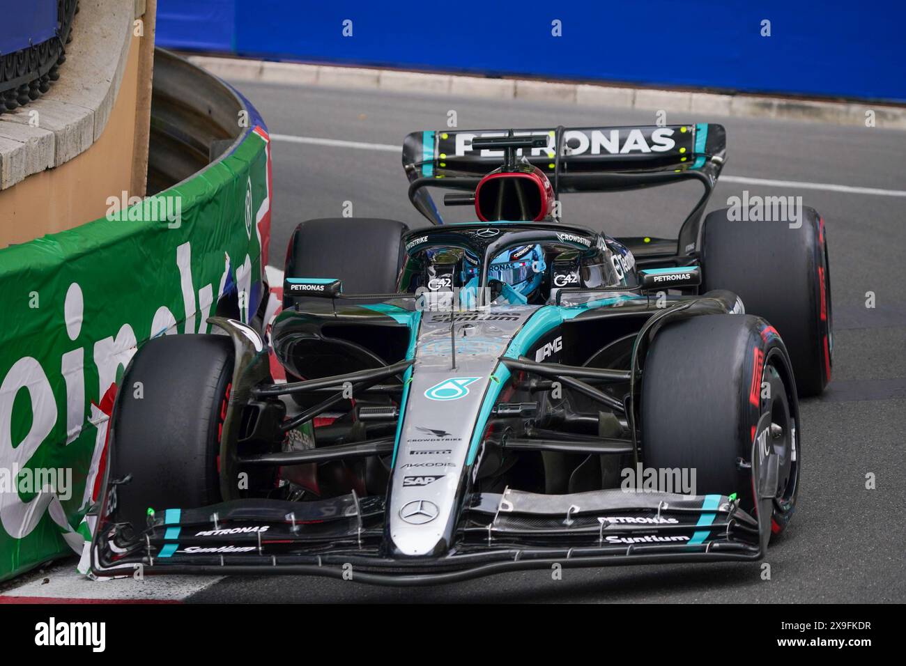 Montecarlo, Monaco. 24 May, 2024. George Russell of uk driving the (63 ...