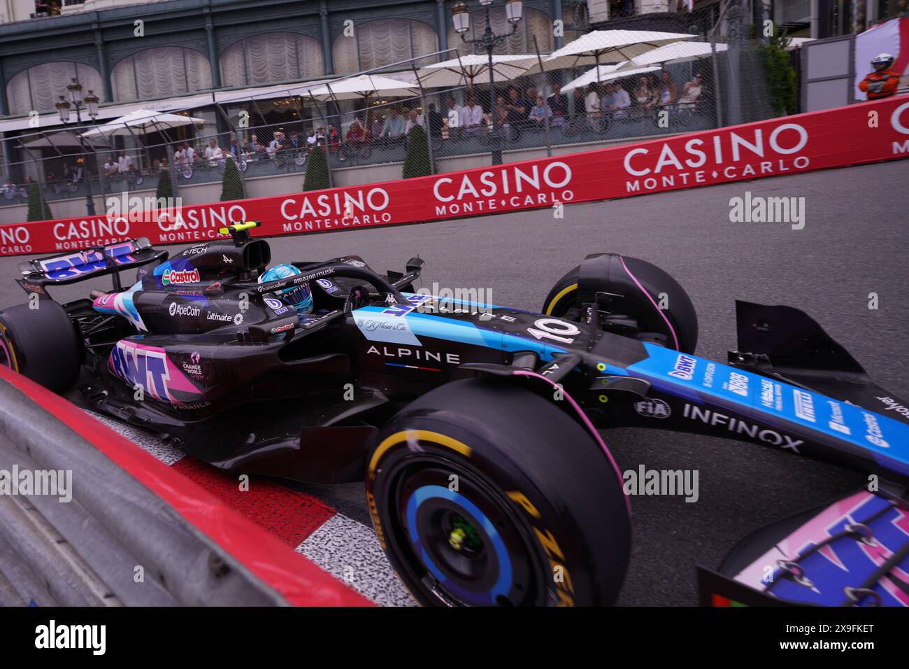 Montecarlo, Monaco. 24 May, 2024. Pierre Gasly of France driving the ...