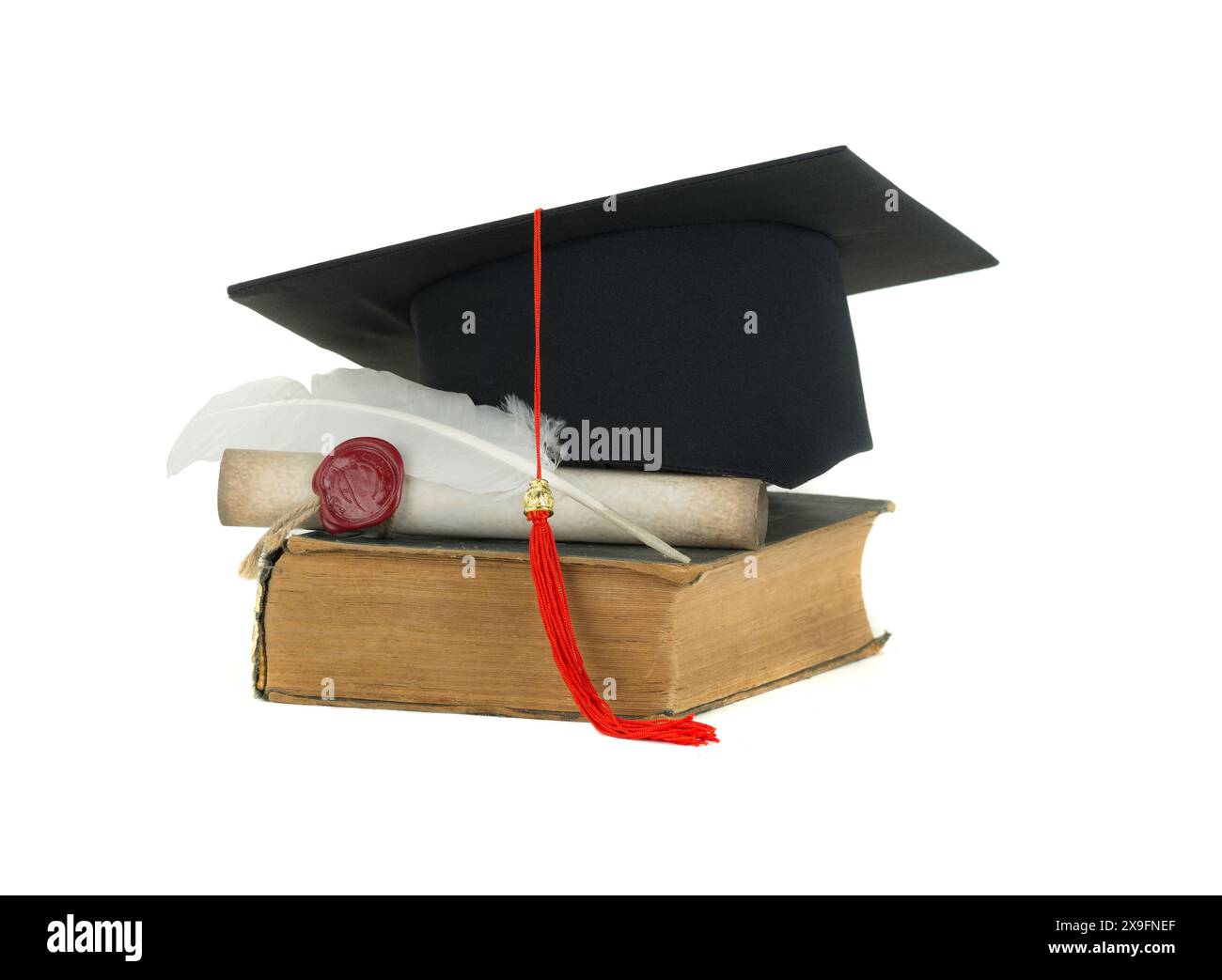 symbols of the academic science are isolated on a white background ...